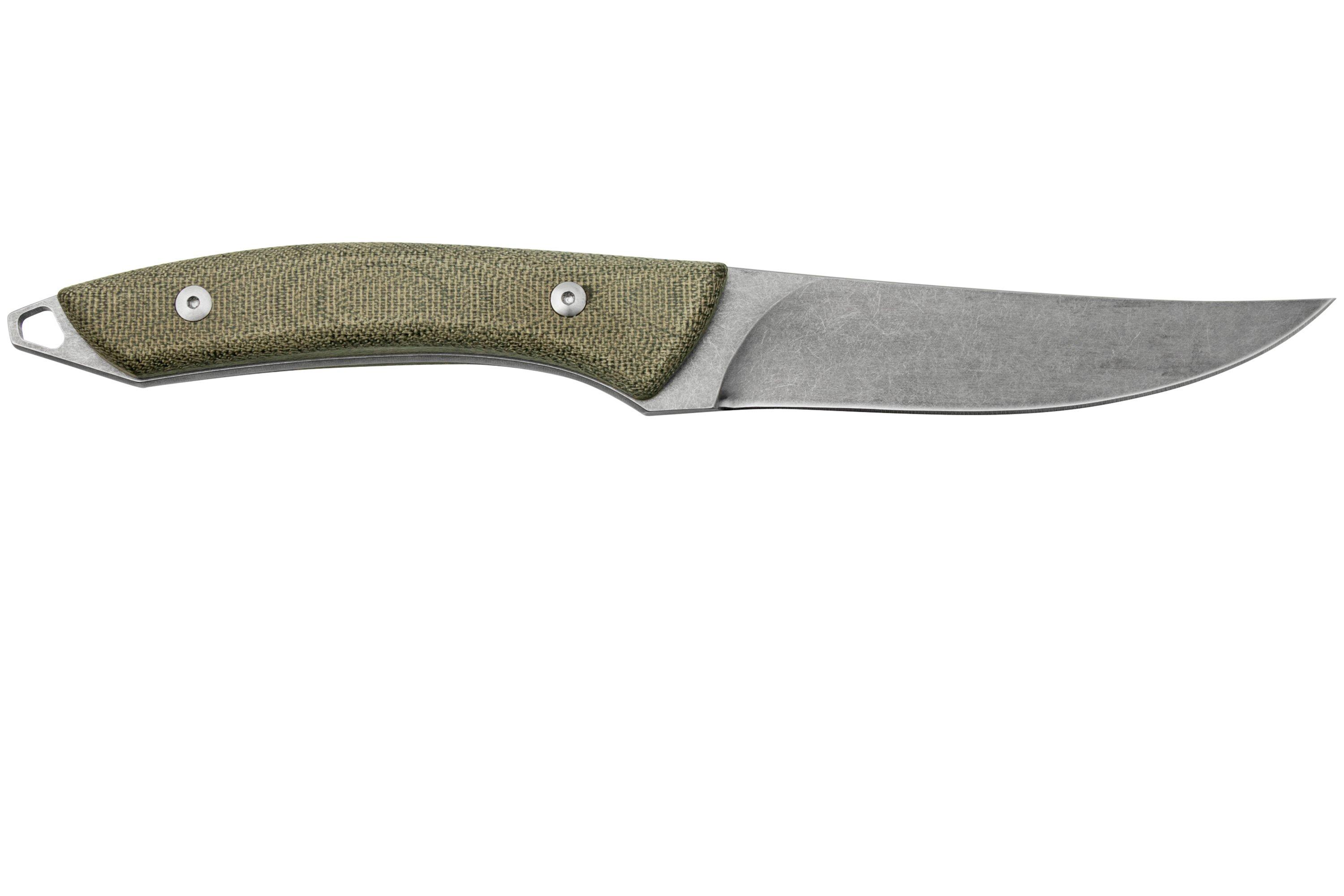 Mercury Trek 925-25CVC, Green Canvas Micarta, hunting knife ...