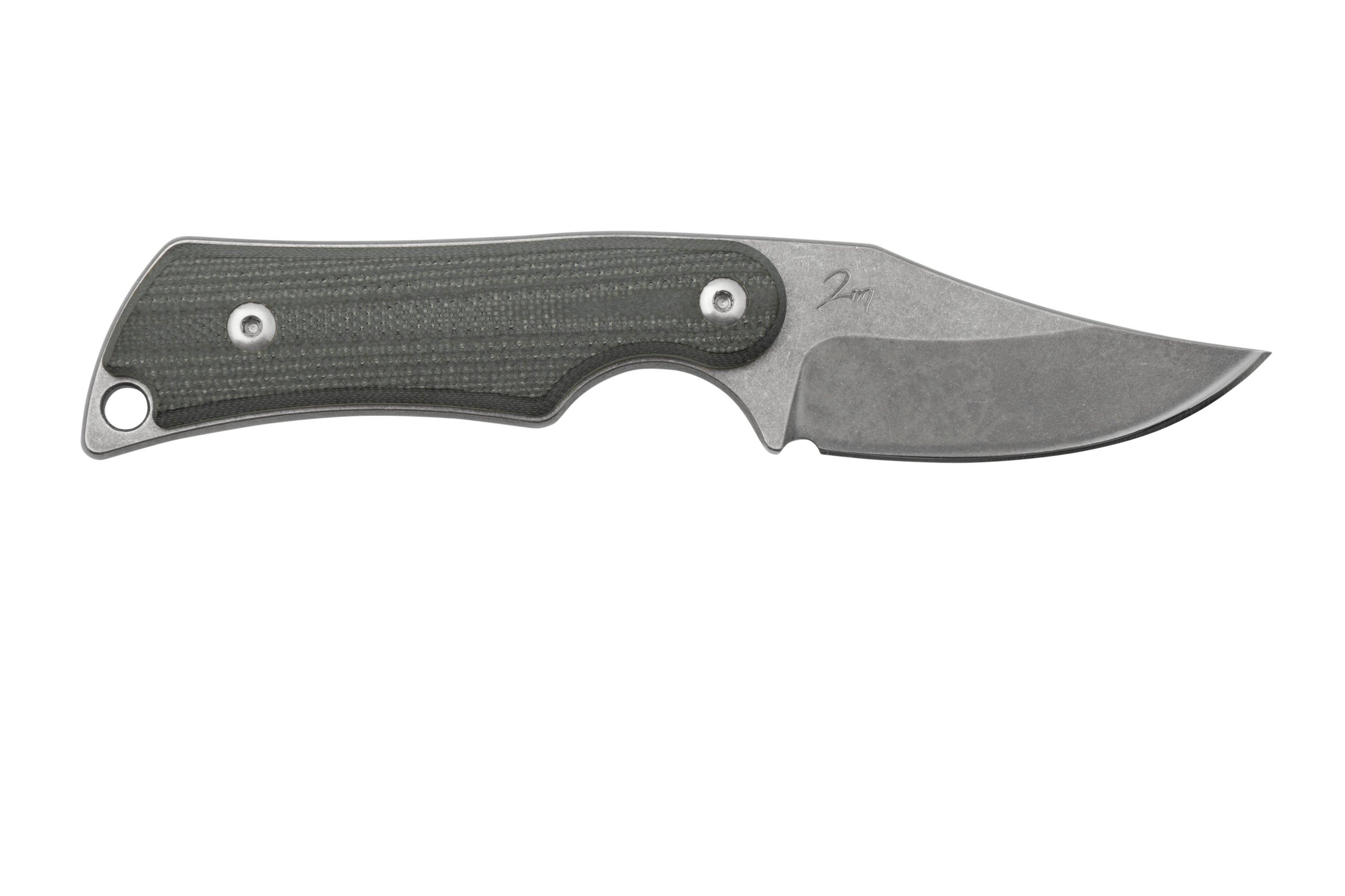 Mercury Kali N690 Stonewashed Clip Point, Black G10, feststehendes ...