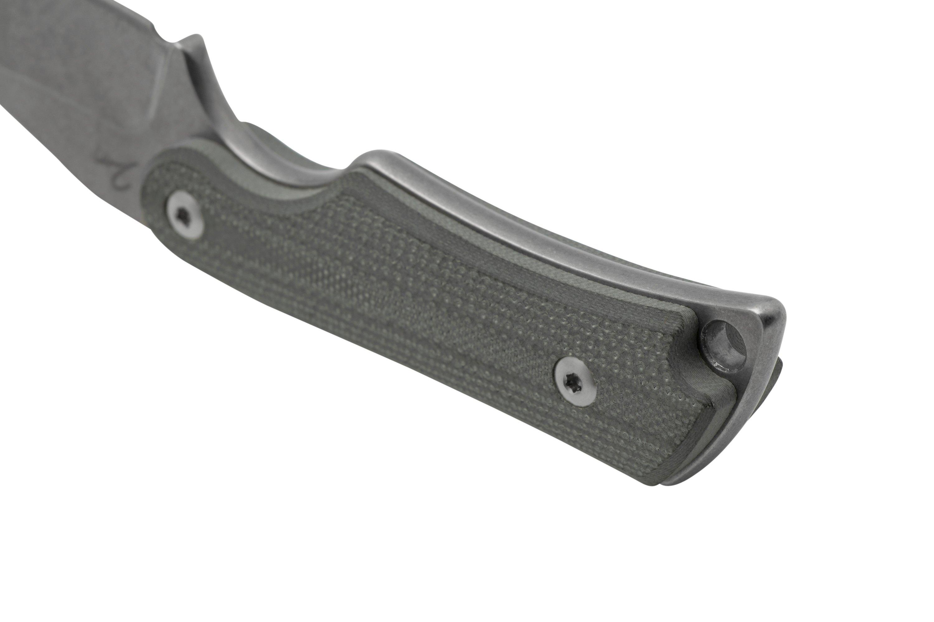 Mercury Kali N690 Stonewashed Clip Point, Black G10, feststehendes ...