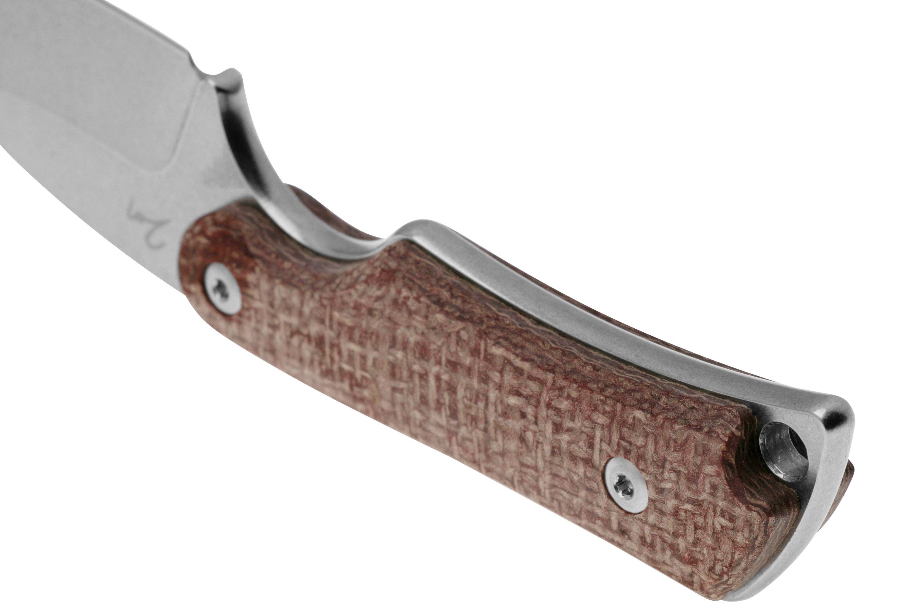 Mercury Kali 9KALIDP-BRFC, N690 Stonewashed Drop Point, Red Burlap ...