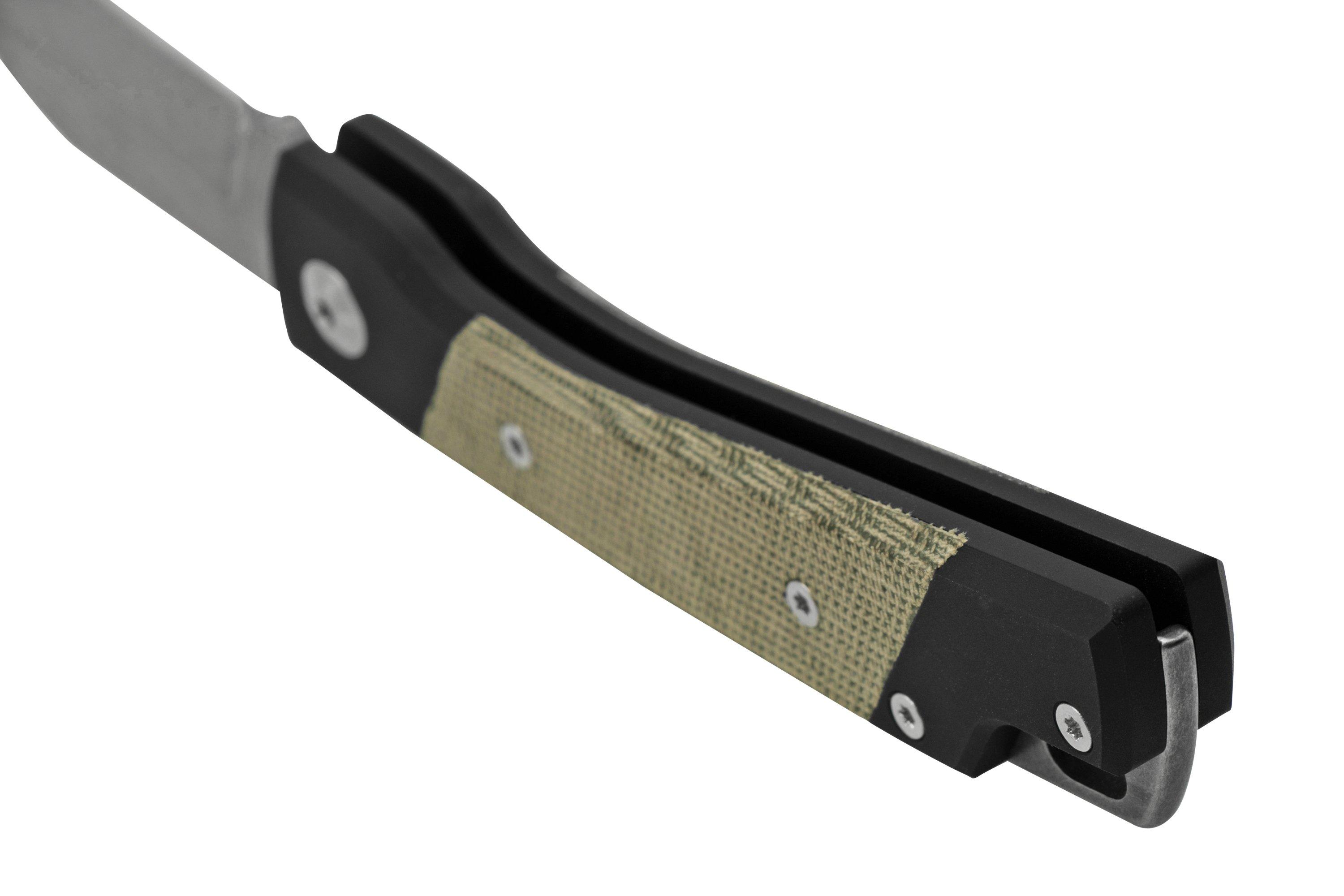 Mercury Luc 9LUCEXSWALCV-C, Elmax, Green Canvas Micarta, zakmes | Voordelig kopen bij ...