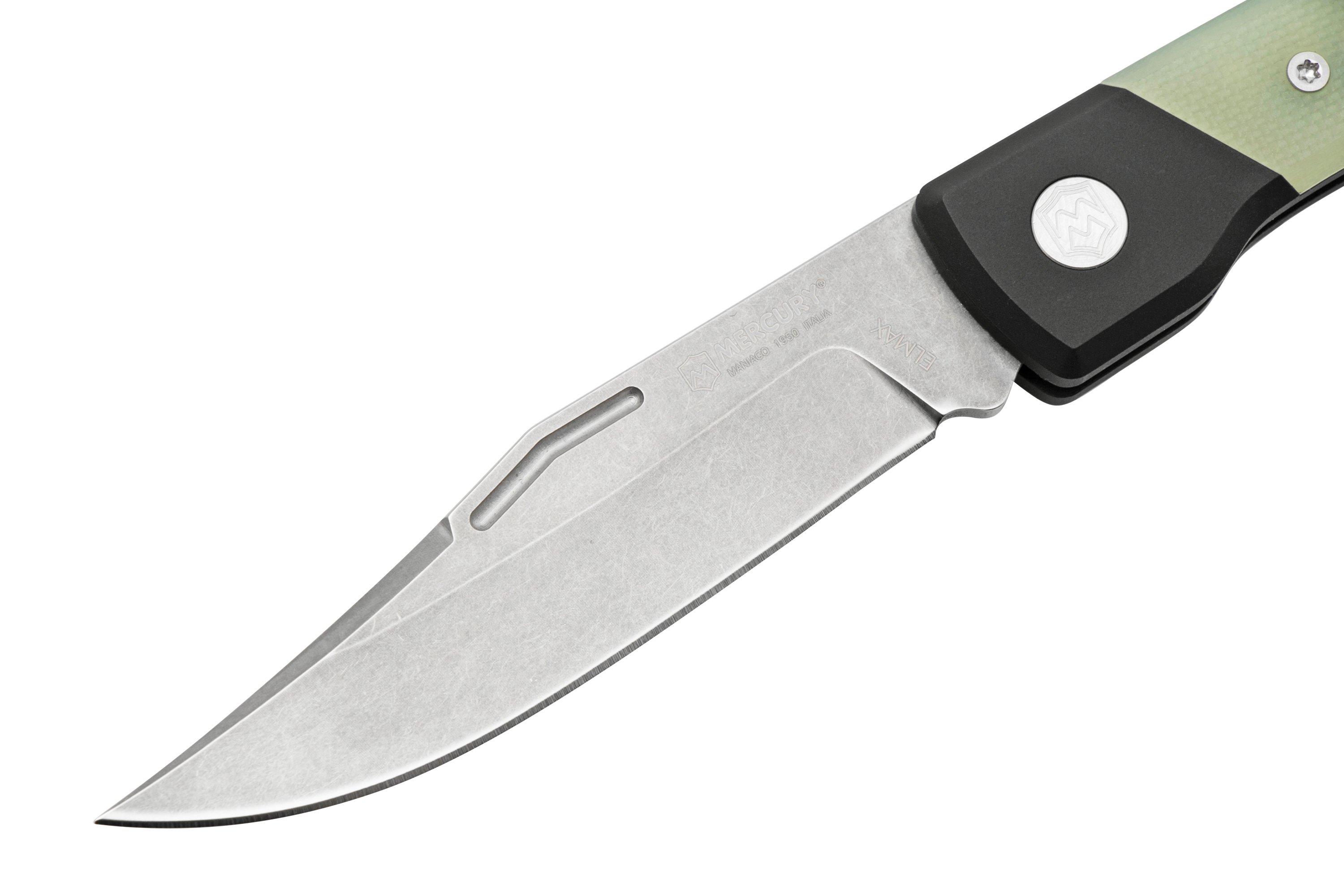 Mercury Luc 9LUCEXSWALG10N-C, Elmax, Natural G10, pocket knife ...