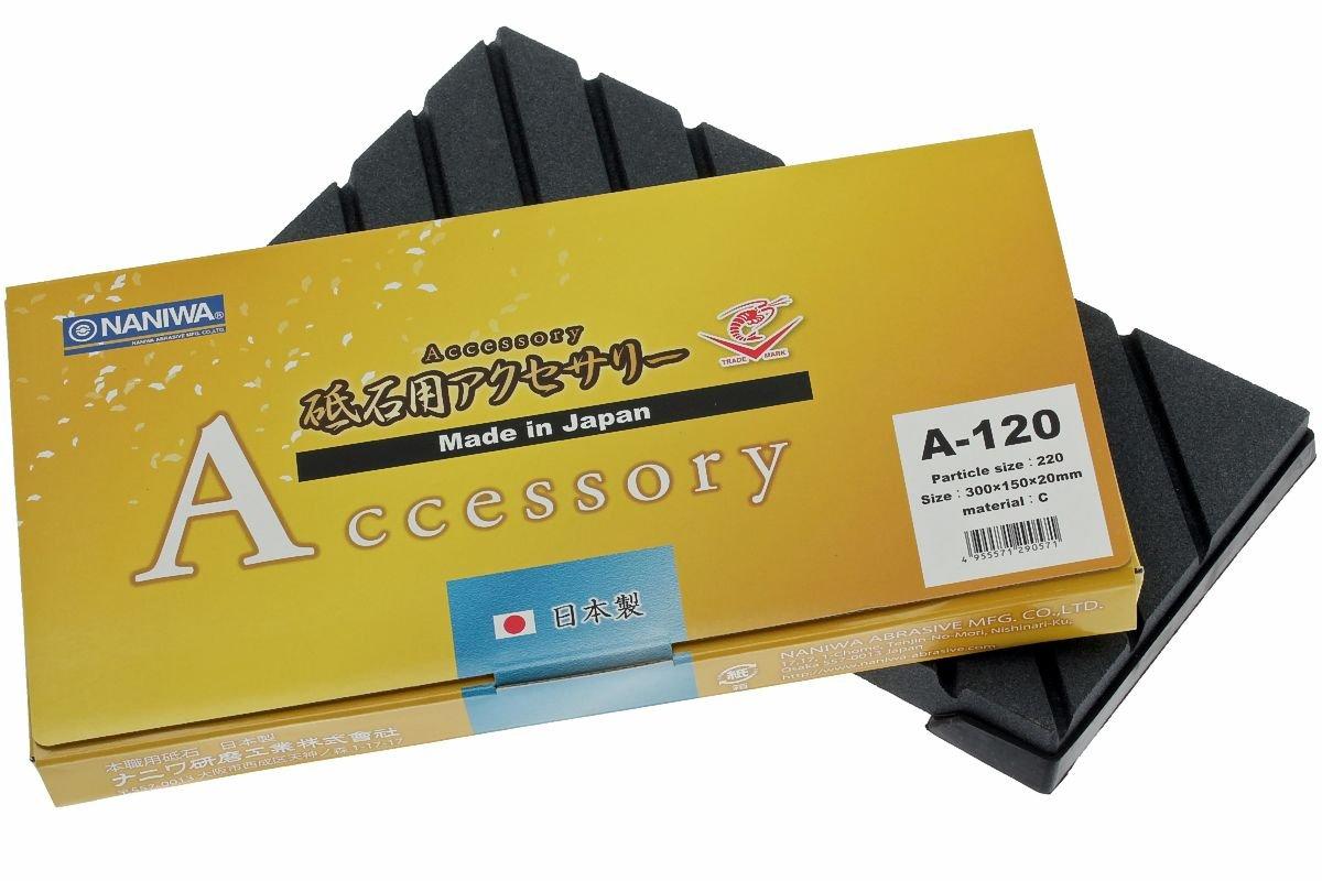 Naniwa flattening block, grain 220, A120 | Advantageously shopping at Knivesandtools.com