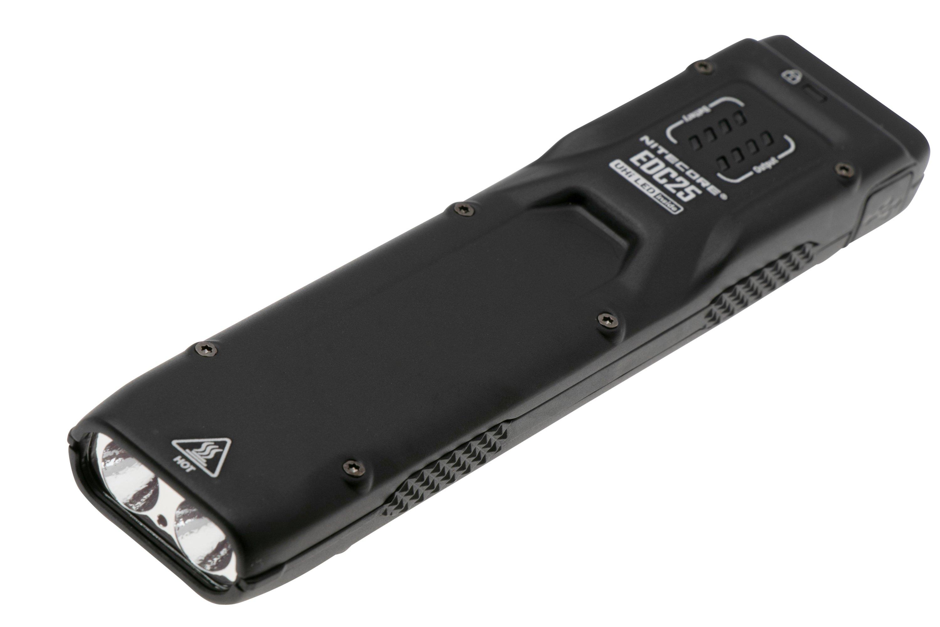 Nitecore EDC25 rechargeable flashlight, 3000 lumens | Advantageously ...