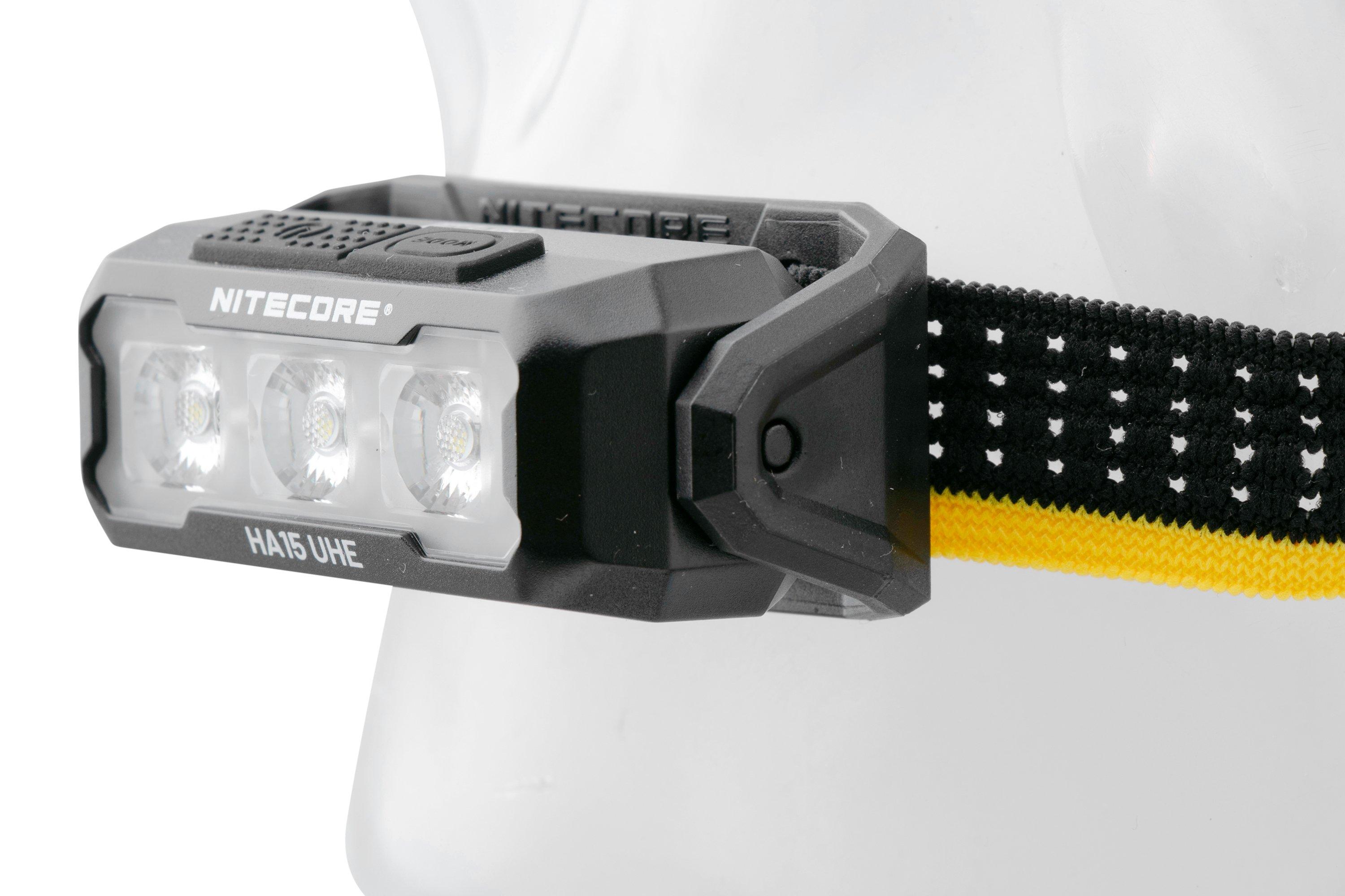 Nitecore HA15 UHE rechargeable head torch, 400 lumens | Advantageously ...