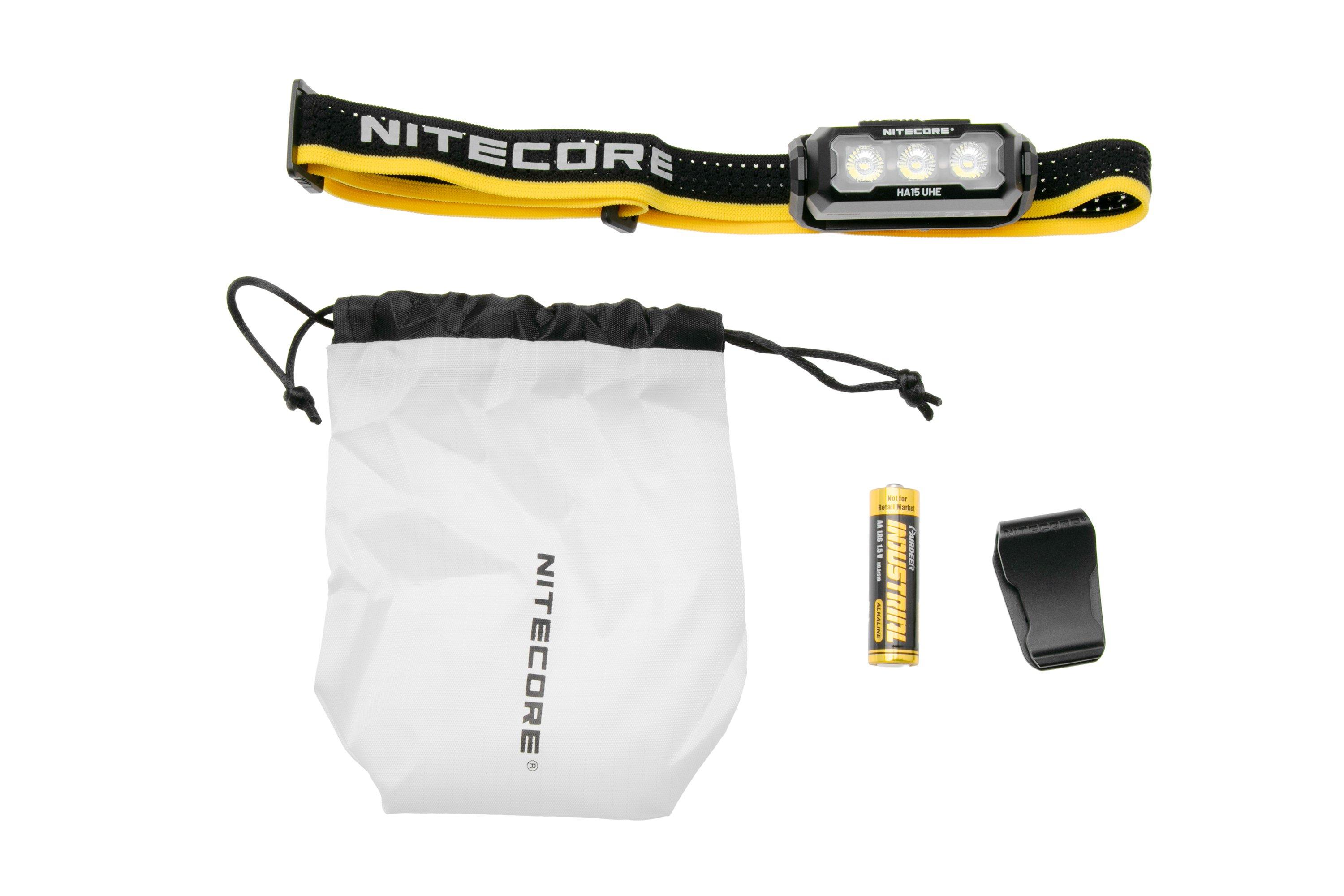 Nitecore HA15 UHE rechargeable head torch, 400 lumens | Advantageously ...