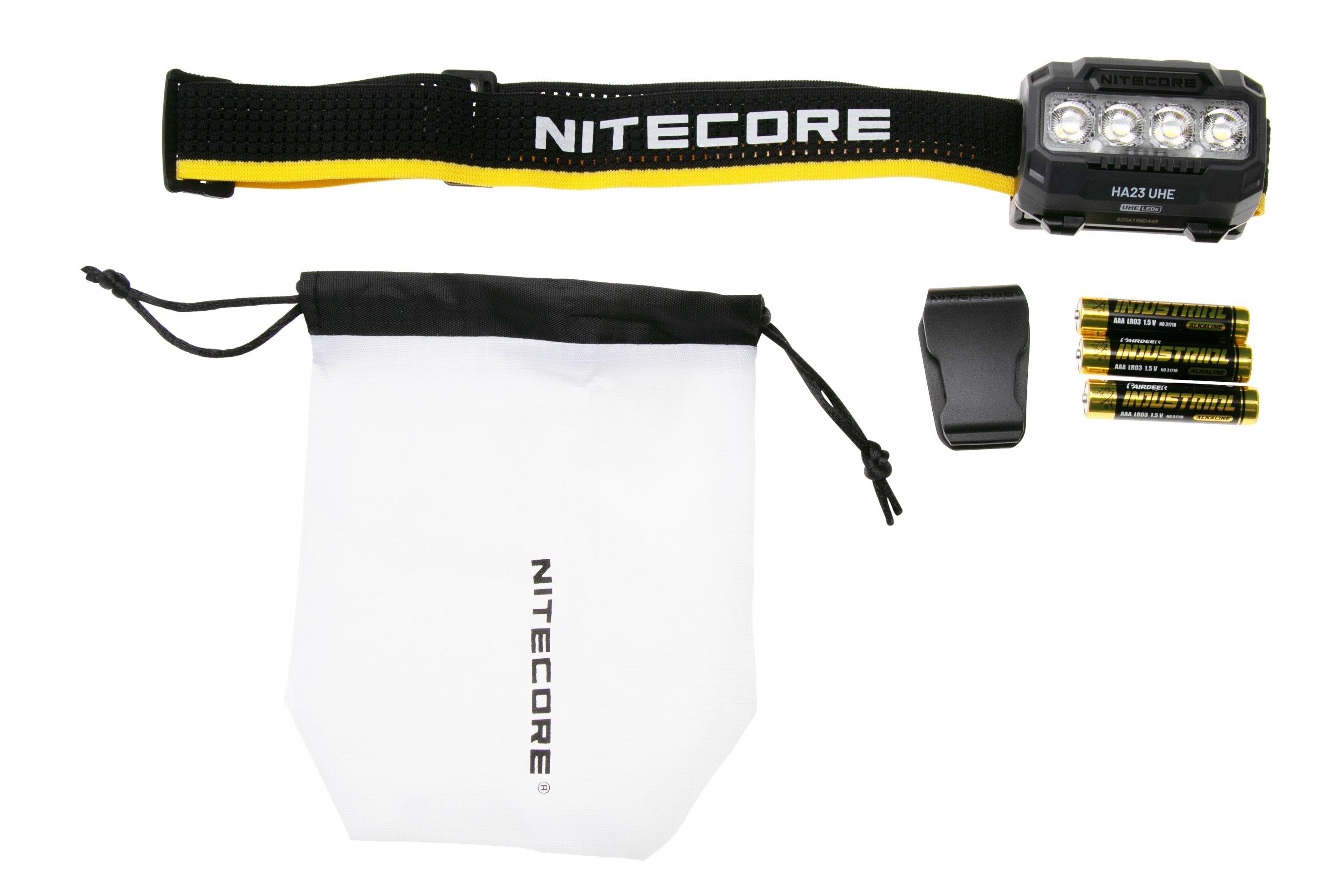 Nitecore HA23 UHE LED Black, rechargeable head torch, 600 lumens ...