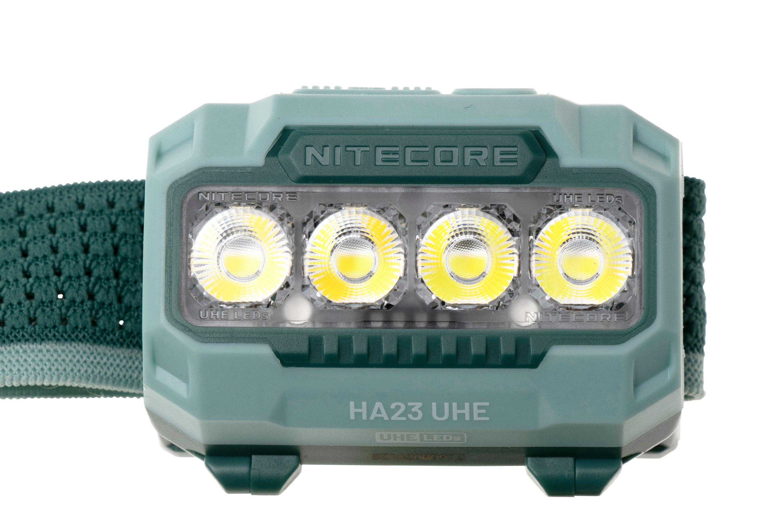 Nitecore HA23 UHE LED Green, rechargeable head torch, 600 lumens ...
