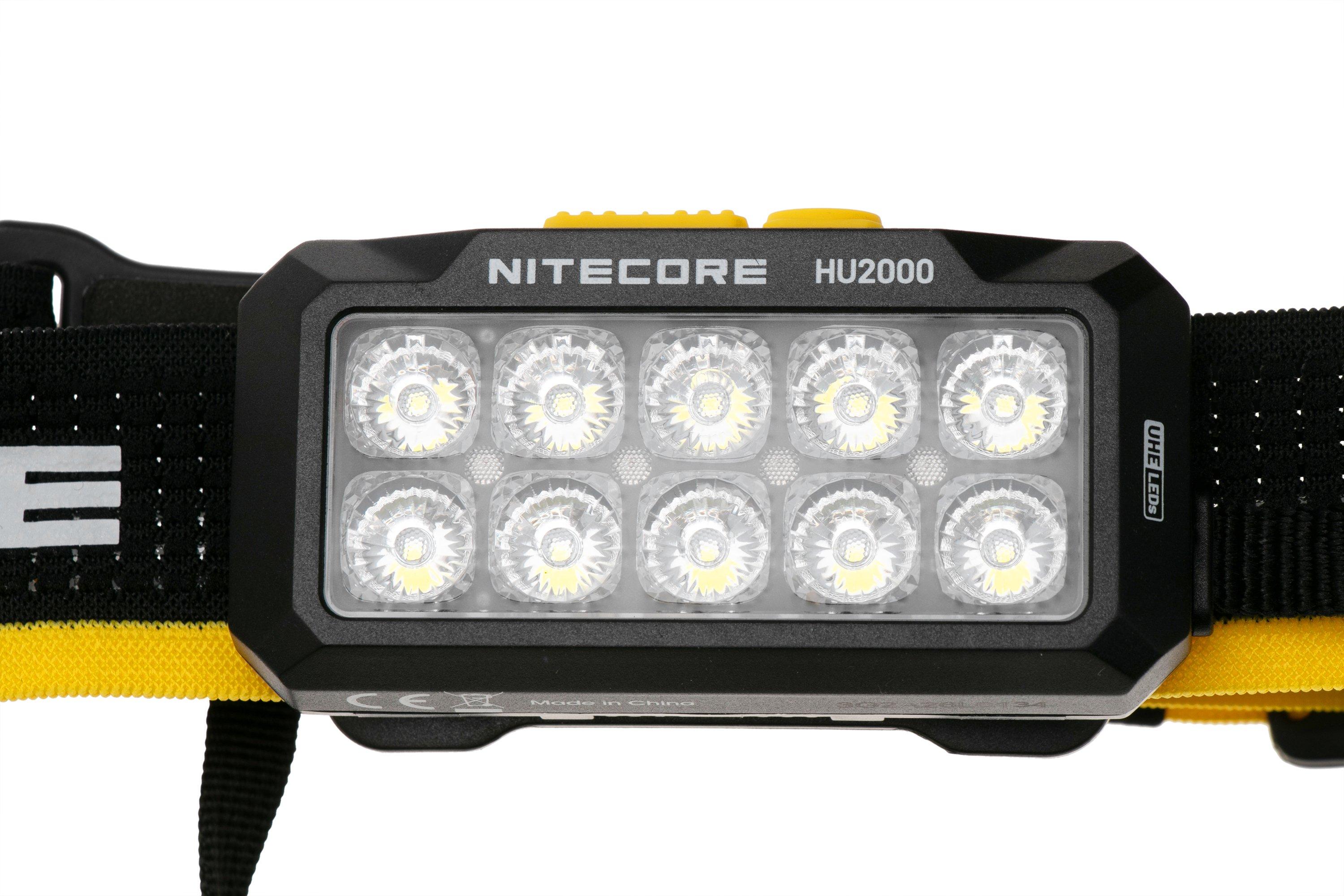 Nitecore HU2000 UHE LED, oplaadbare hoofdlamp, 2000 lumen | Voordelig kopen bij knivesandtools.nl