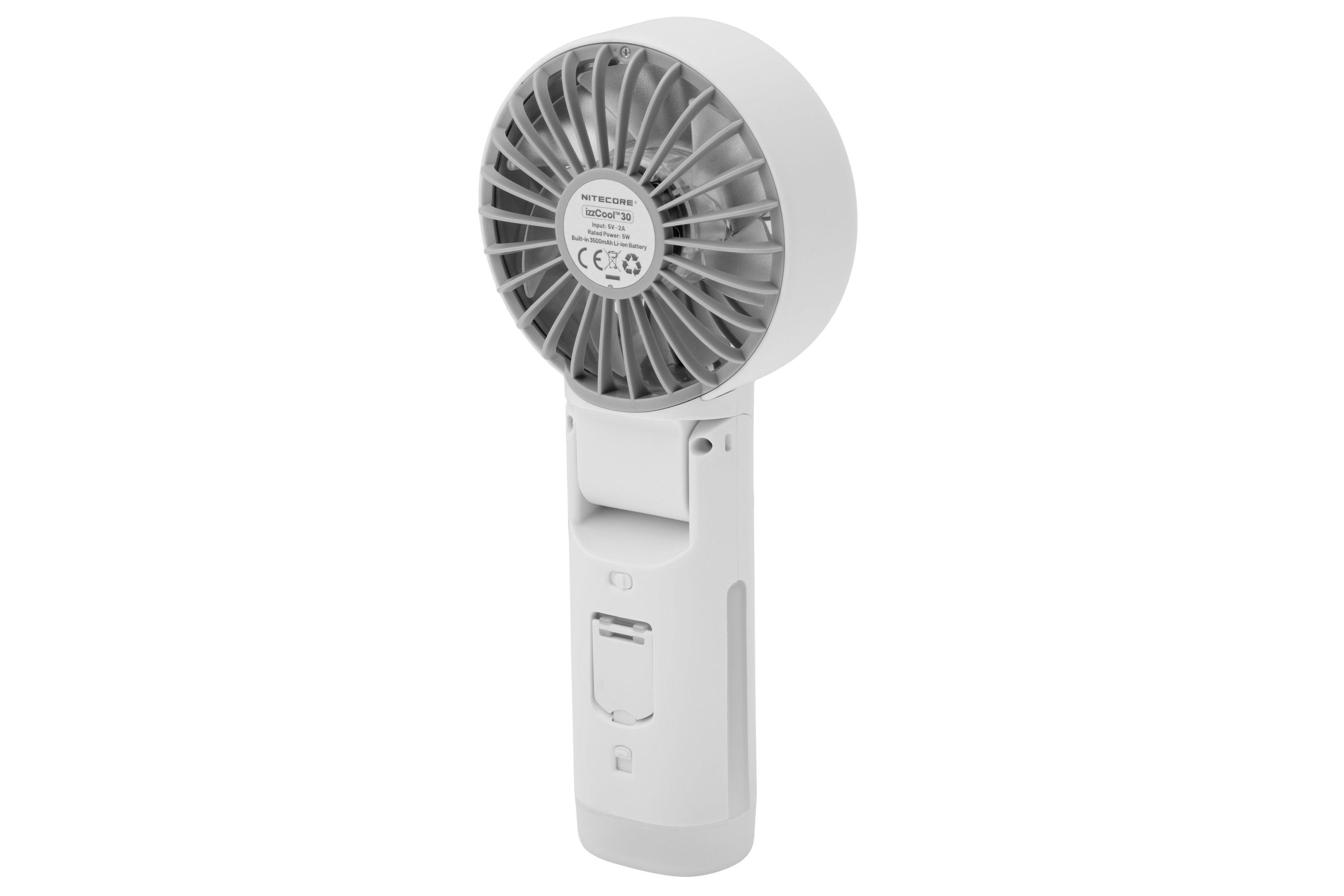 Nitecore izzCool 30 Foldable Air Conditioner Fan, Cloud White, fan with ...