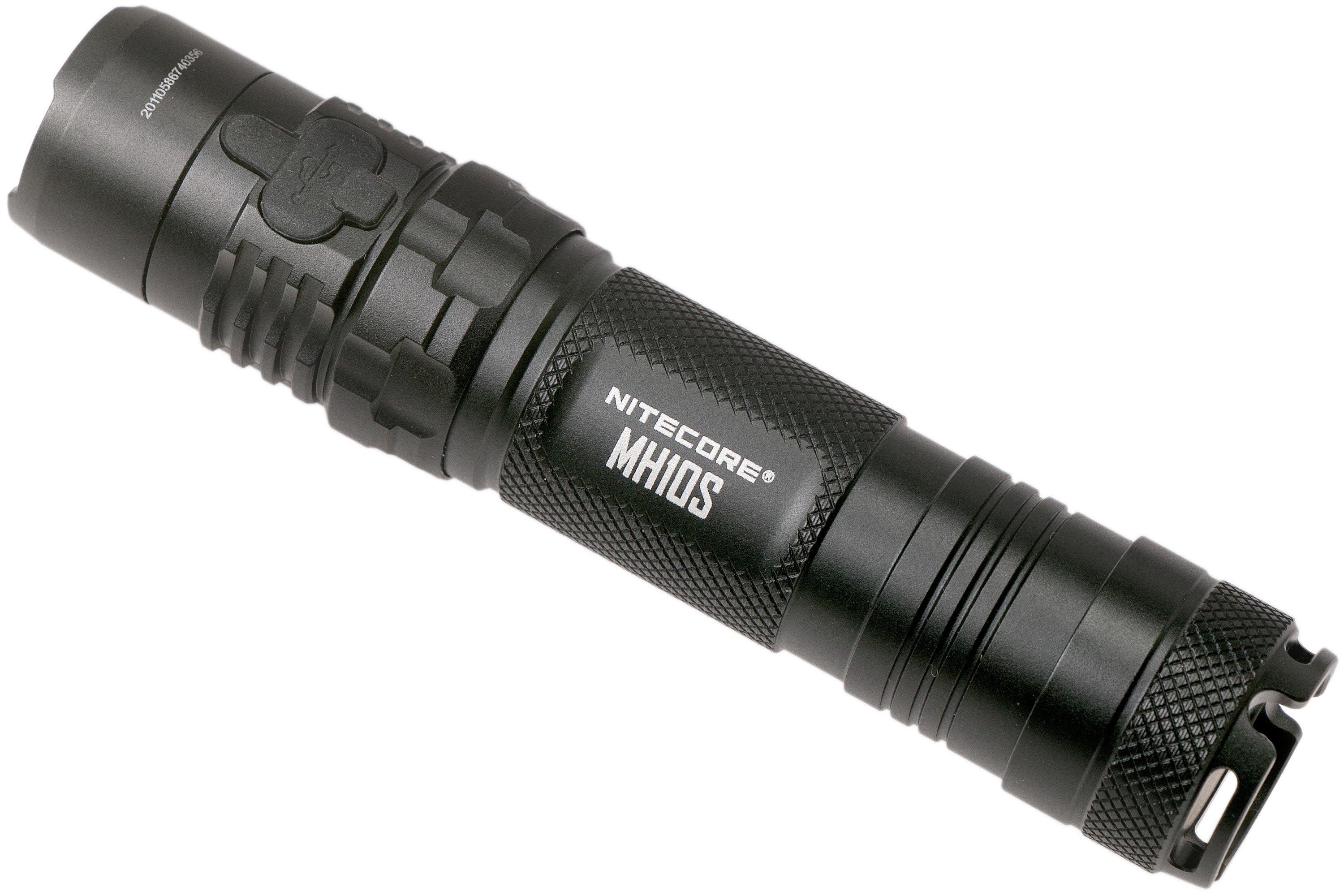 Nitecore MH10S, 1800 lumens, rechargeable flashlight | Advantageously ...