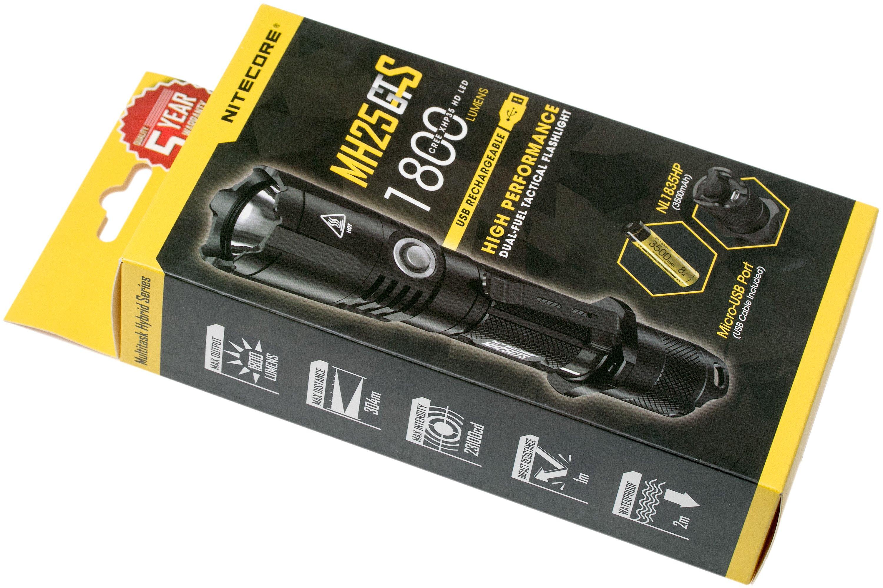 Nitecore MH25GTS rechargeable LED-flashlight | Advantageously shopping ...