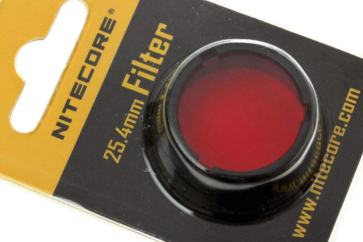 Nitecore Filter, rot, 25 mm | Günstiger shoppen bei knivesandtools.de