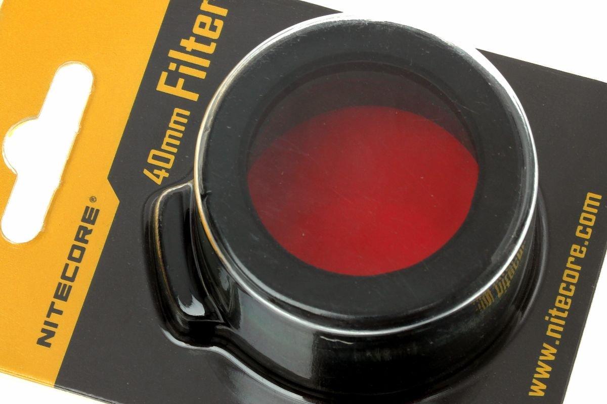 Nitecore Filter, rot, 40 mm | Günstiger shoppen bei knivesandtools.de