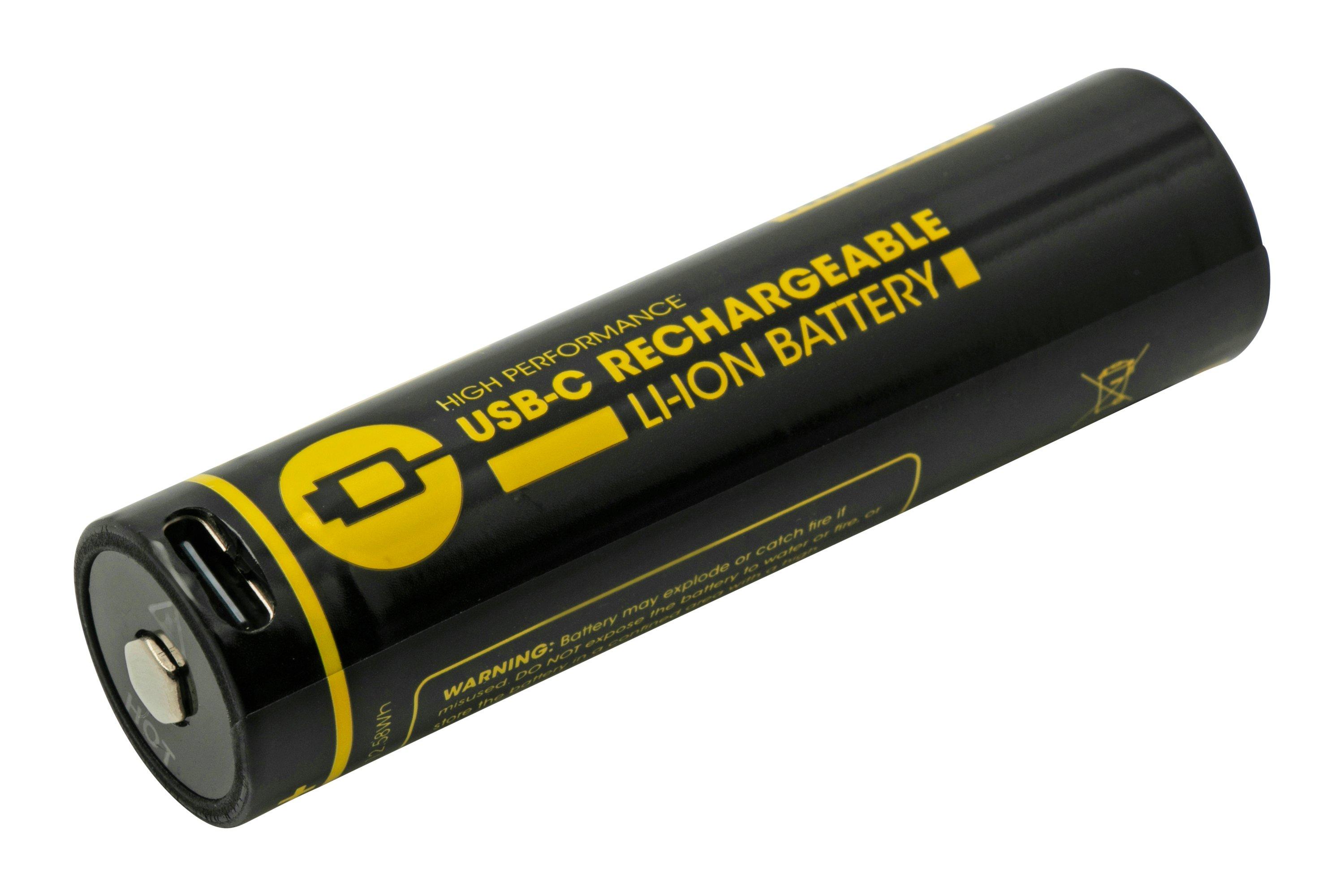 Nitecore NL1834R USB-C 18650-battery with usb-c port, 3400 mAh ...
