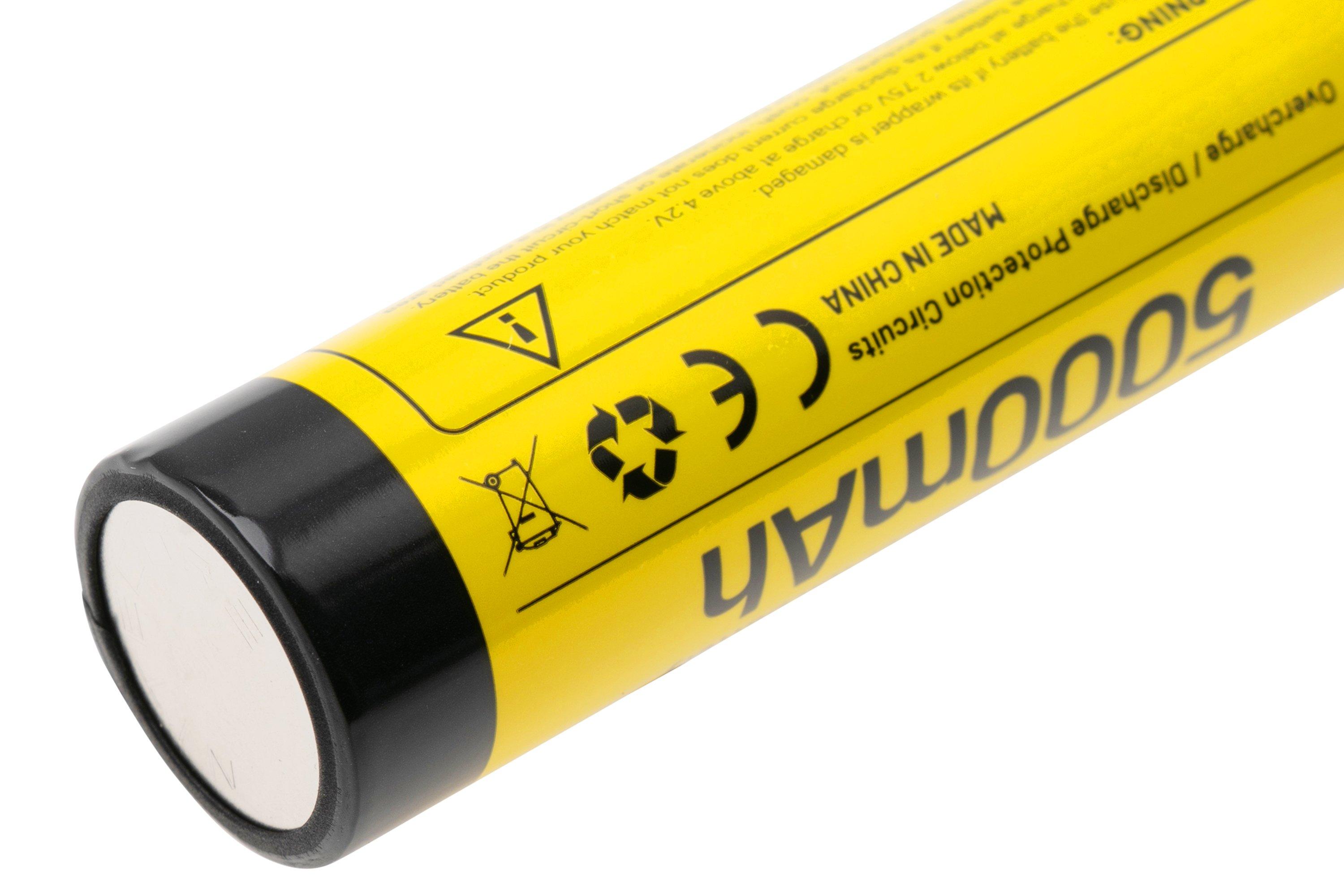 Nitecore NL2150RX 21700 Li-ion battery with usb-c port, 5000 mAh ...