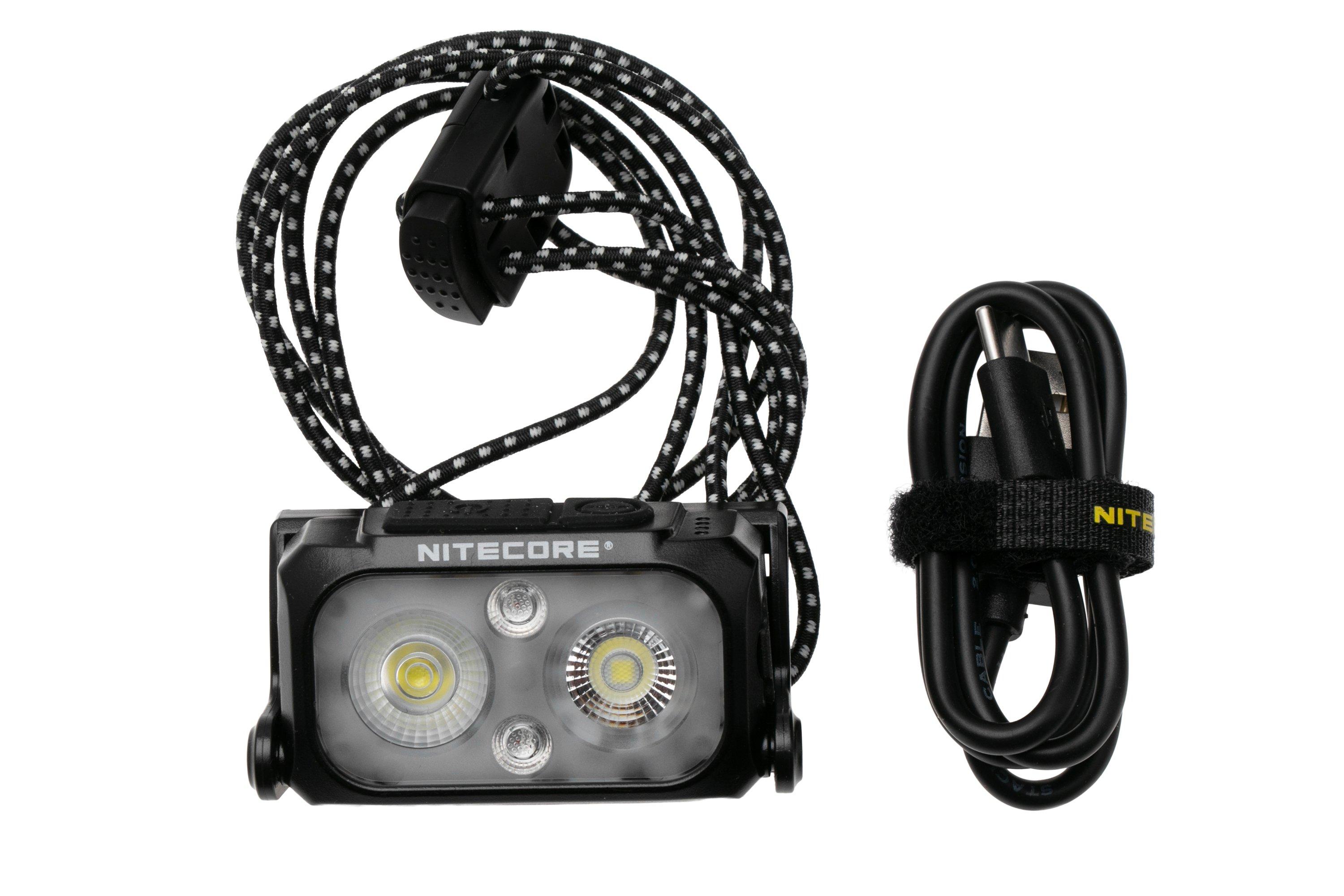 Nitecore NU21 Midnight Shadow, lanterna de cabeça recarregável, 360 ...