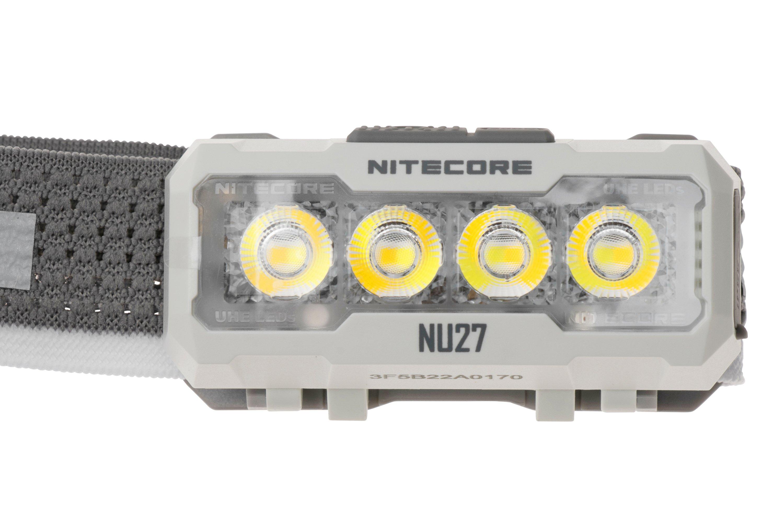 Nitecore NU27 MCT UHE LED, Alpine White, rechargeable head torch, 600 ...