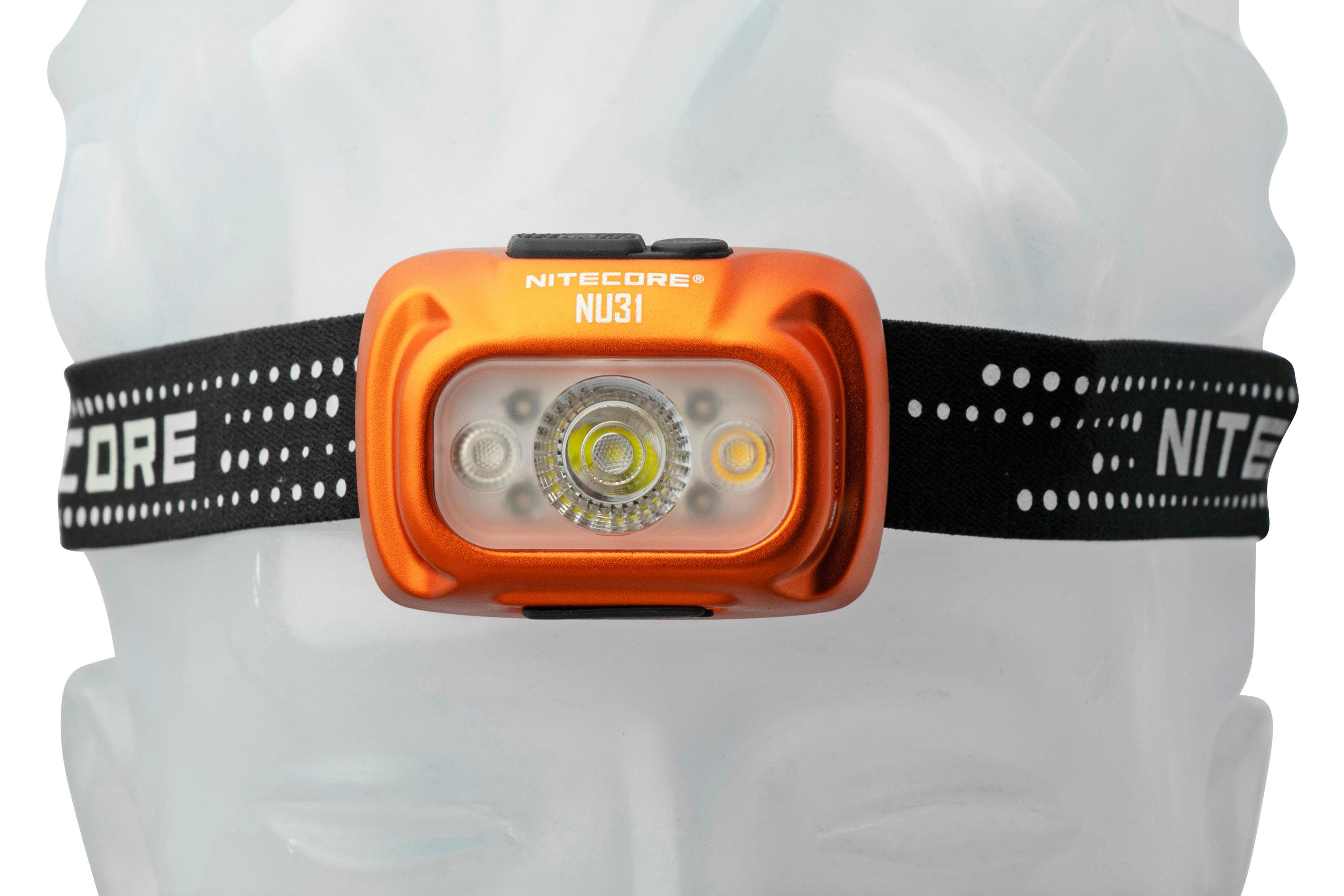 Nitecore NU31-OR Tangelo Orange, rechargeable head torch, 550 lumens ...