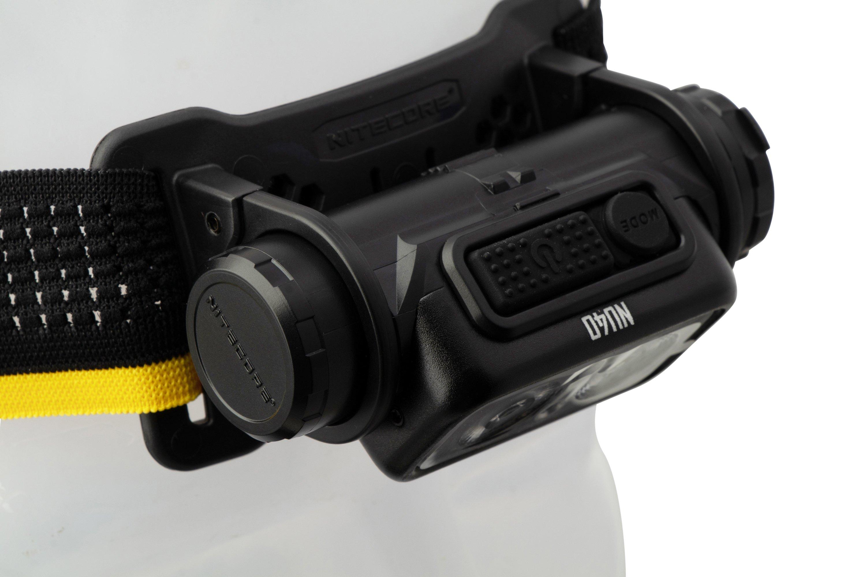 Nitecore NU40, black, rechargeable head torch | Advantageously shopping ...