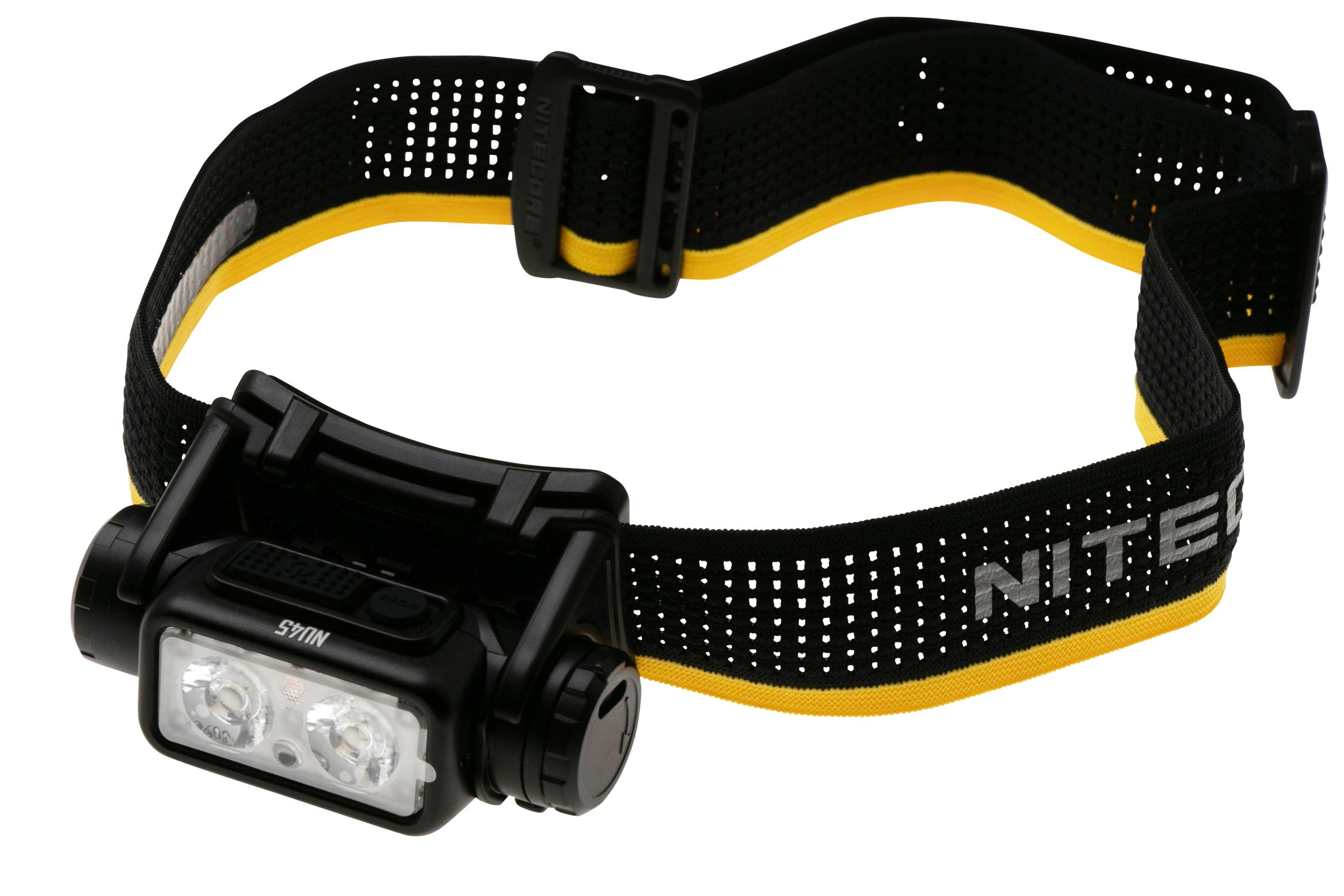 Nitecore NU45 rechargeable head torch, 1700 lumens | Advantageously ...