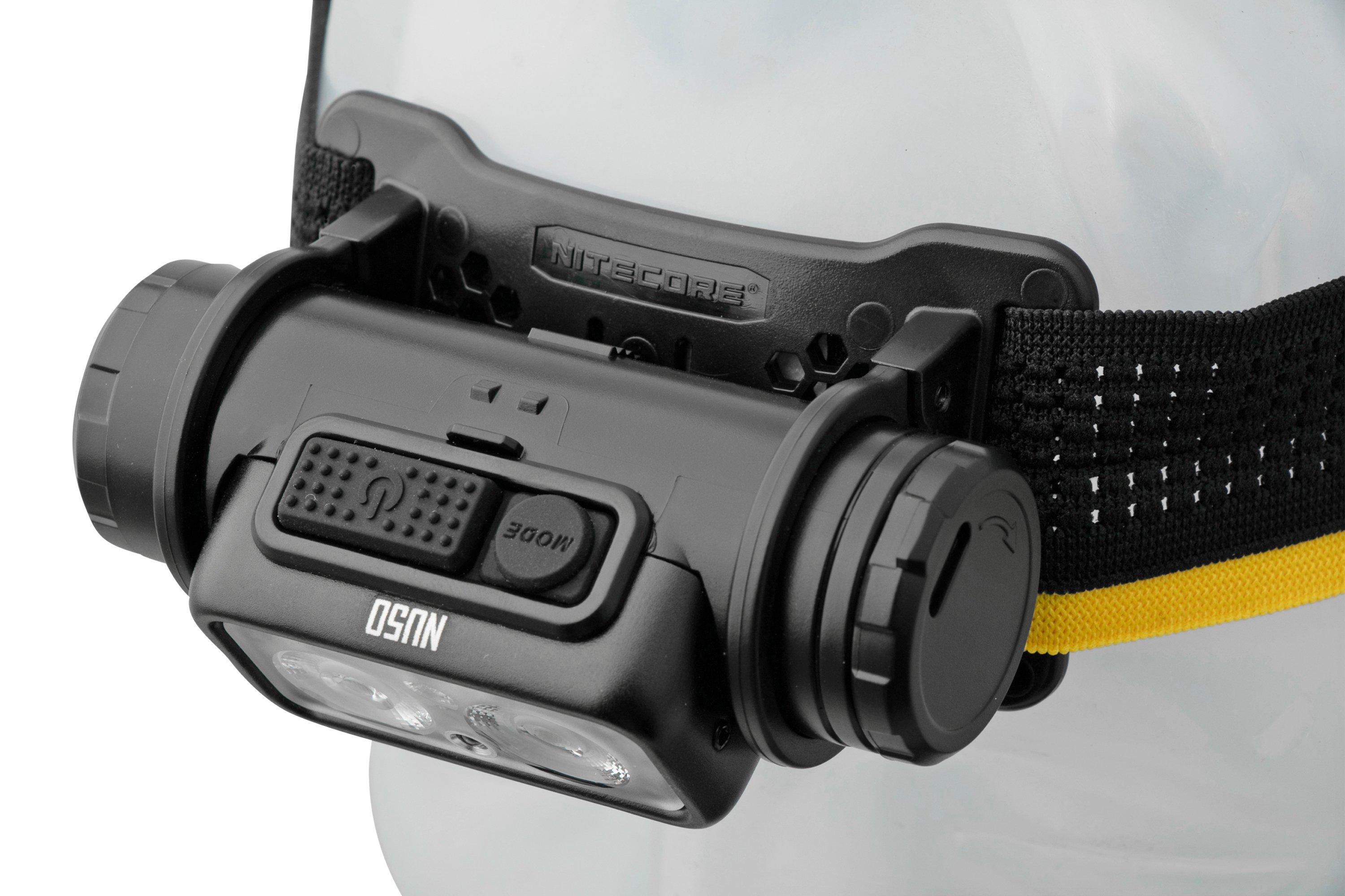 Nitecore NU50 rechargeable head torch, 1400 lumens | Advantageously ...