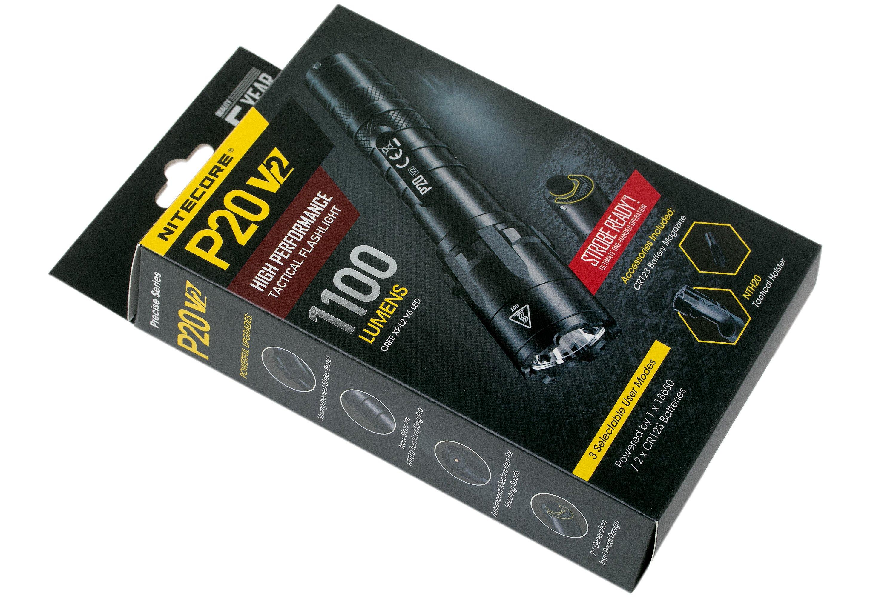 Nitecore P20 V2 tactical flashlight | Advantageously shopping at Knivesandtools.com