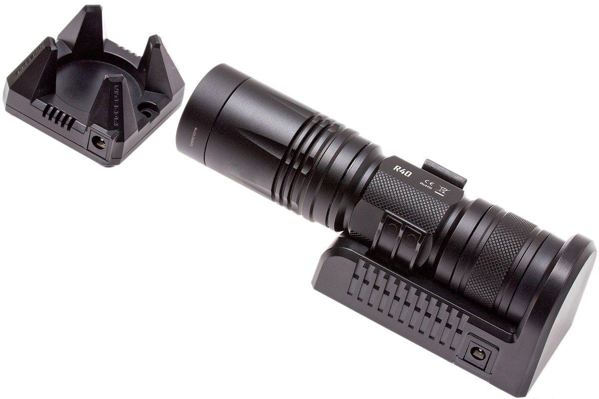 Nitecore R40 rechargeable LED-torch with 3 charging options ...