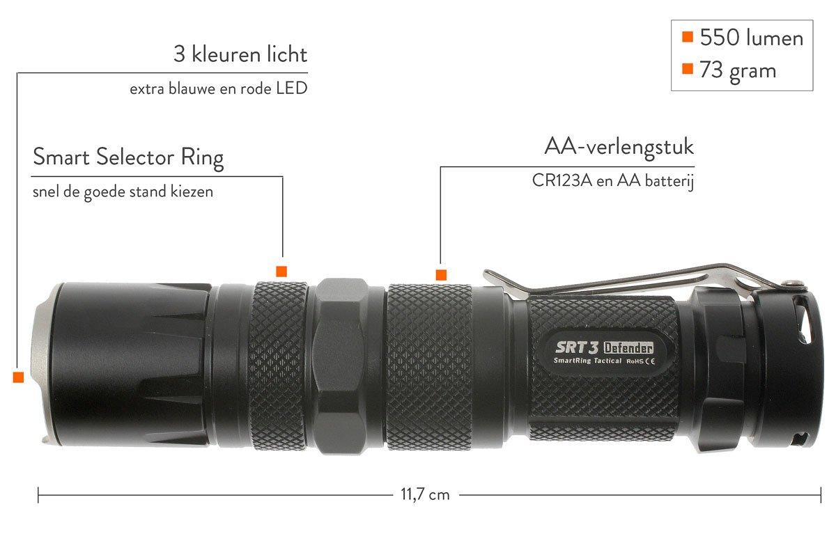 Nitecore SRT3 Defender | Advantageously shopping at Knivesandtools.com