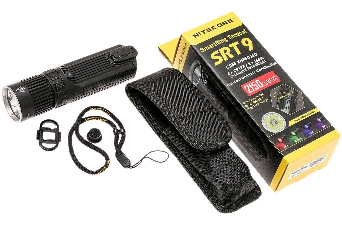Nitecore SRT9 LED flashlight with 5 colours | Advantageously shopping ...