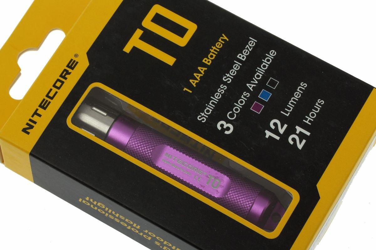 Nitecore T0 LED-torch, pink | Advantageously shopping at Knivesandtools ...