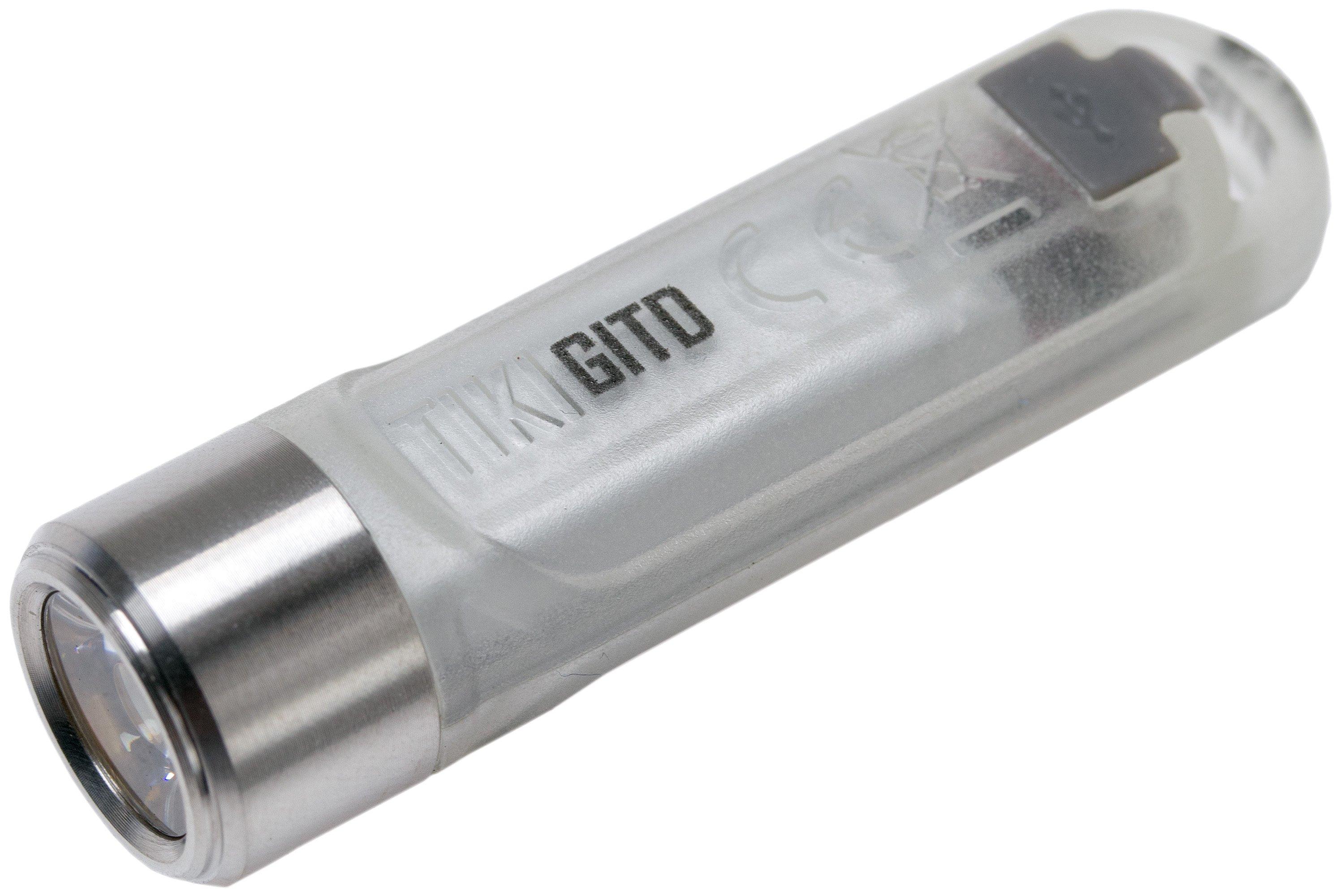Nitecore TIKI Glow In The Dark rechargeable keychain flashlight, 300 ...