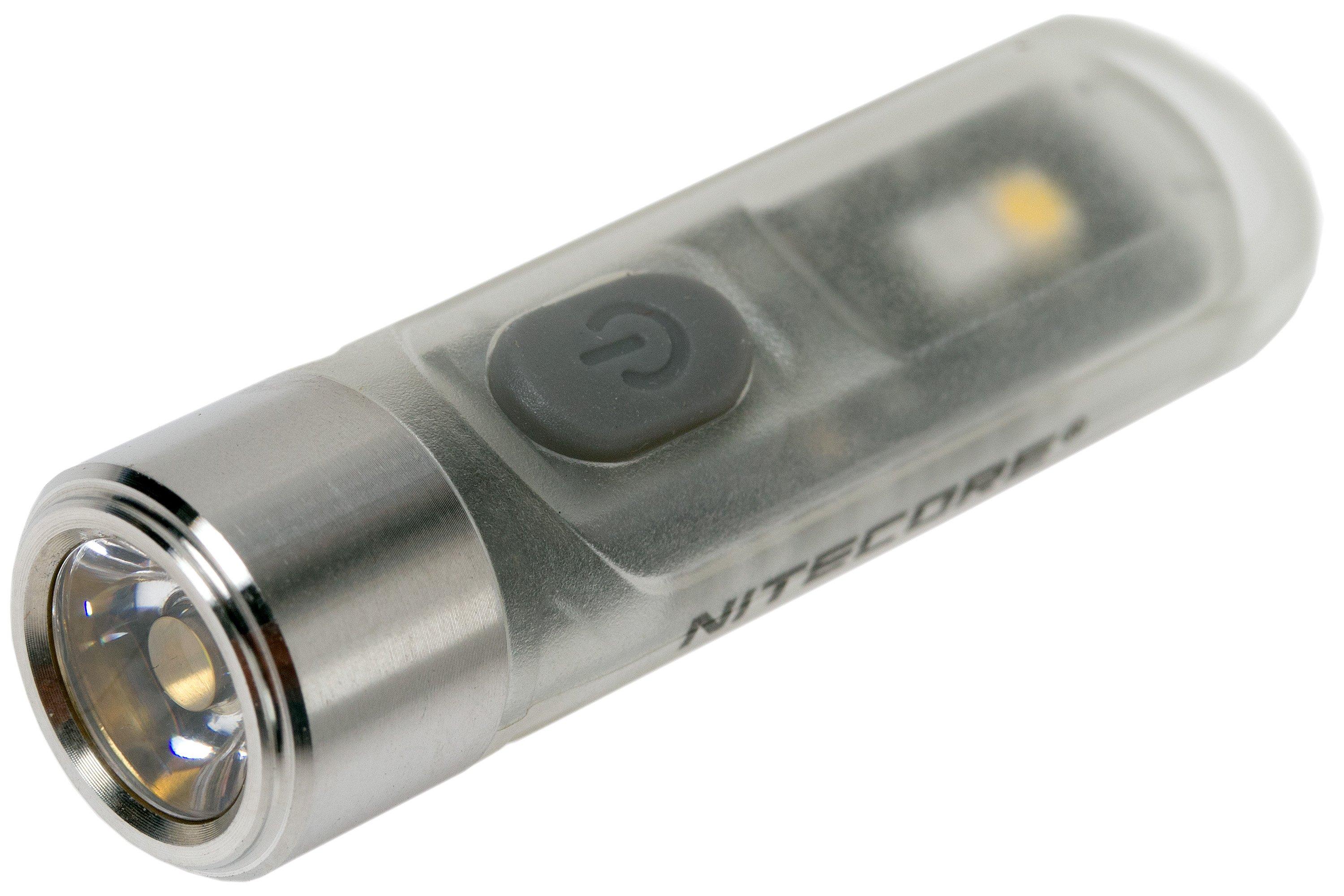 Nitecore TIKI Glow In The Dark rechargeable keychain flashlight, 300 ...