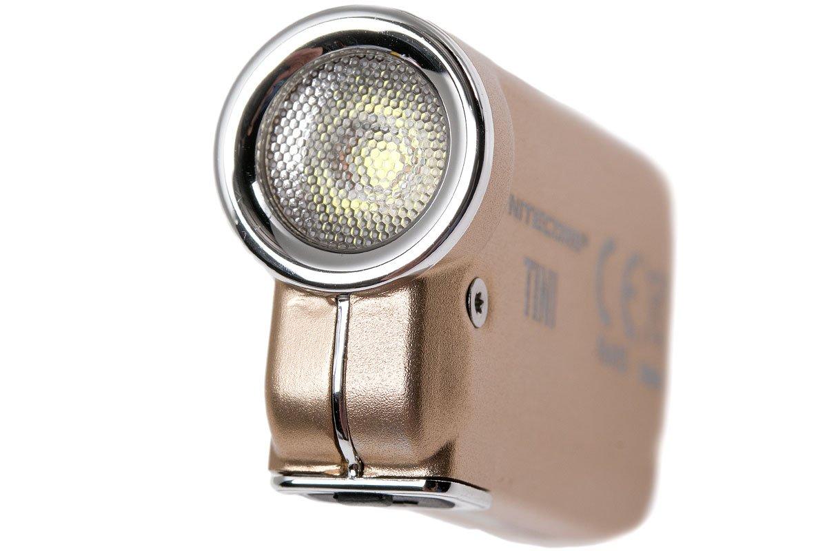Nitecore TINI rechargeable keychain flashlight, gold | Advantageously ...