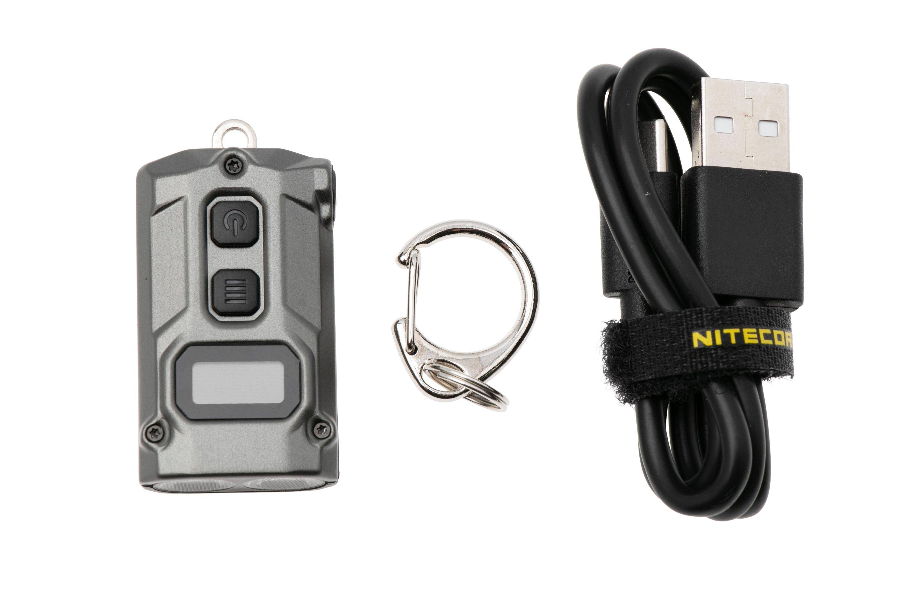 Nitecore TINI3 Forest Gray rechargeable keychain flashlight, 600 lumens ...