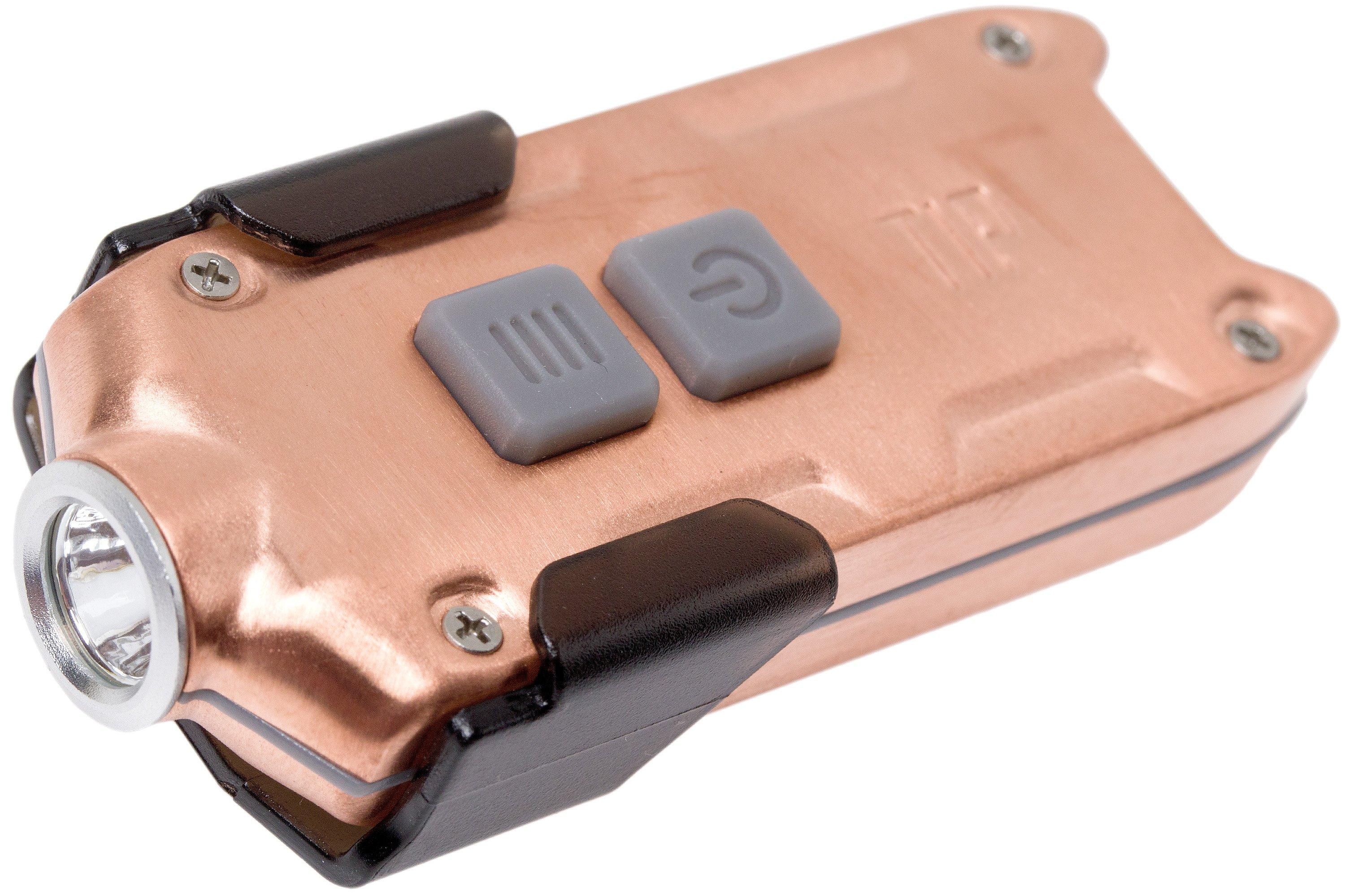 Nitecore TIP Cu, rechargeable keychain flashlight, copper ...