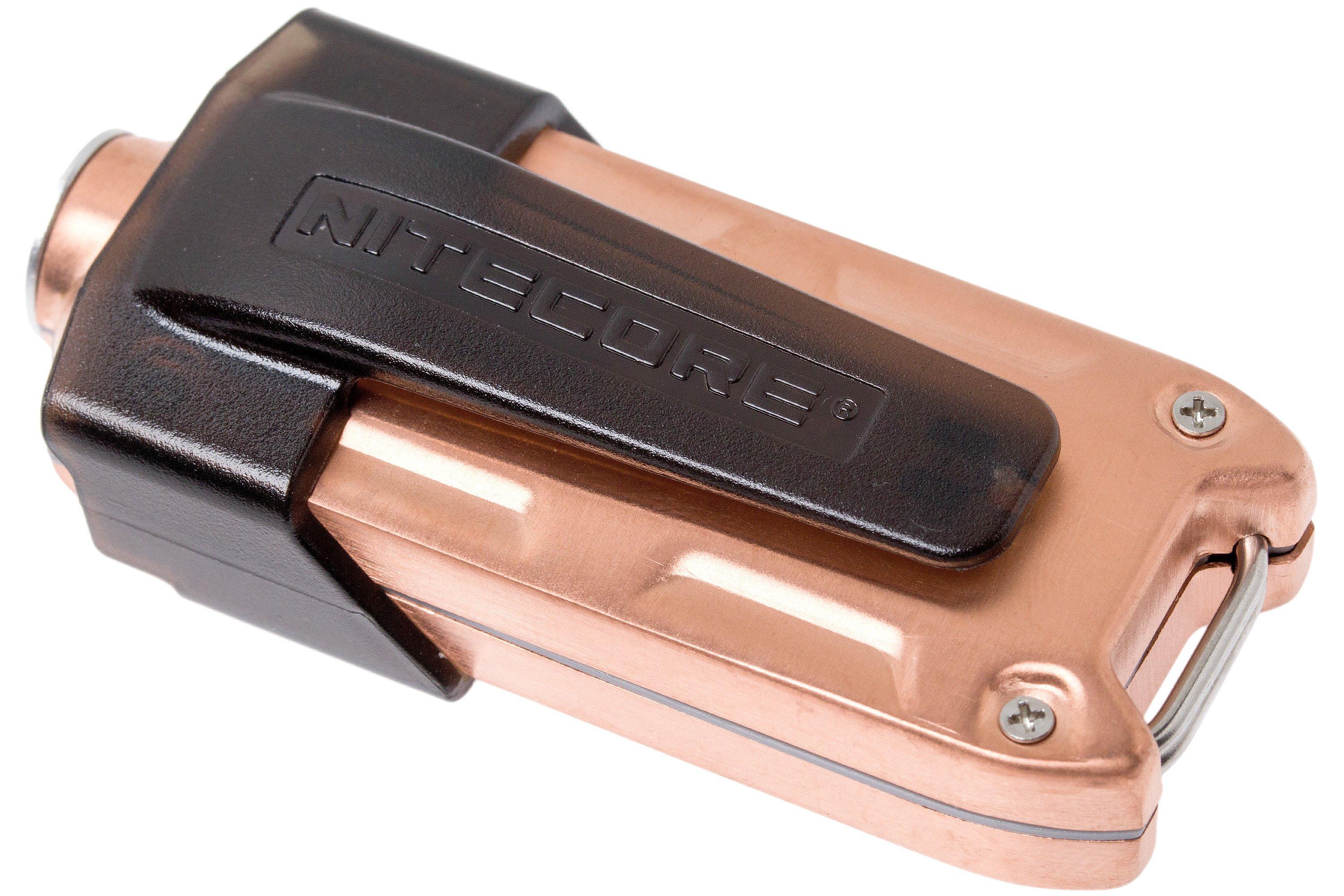 Nitecore TIP Cu, rechargeable keychain flashlight, copper ...