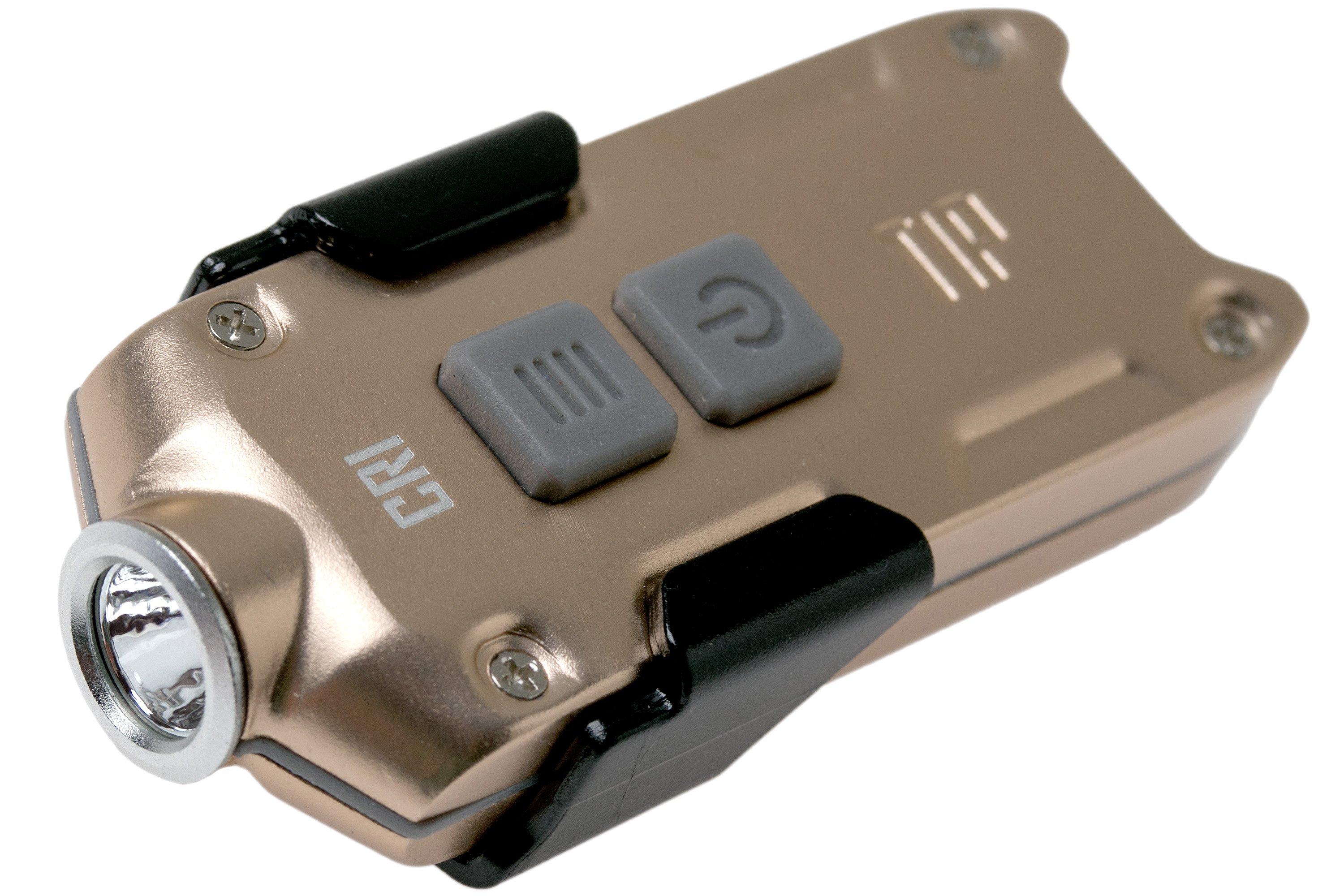 Nitecore TIP CRI rechargeable keychain flashlight, gold ...