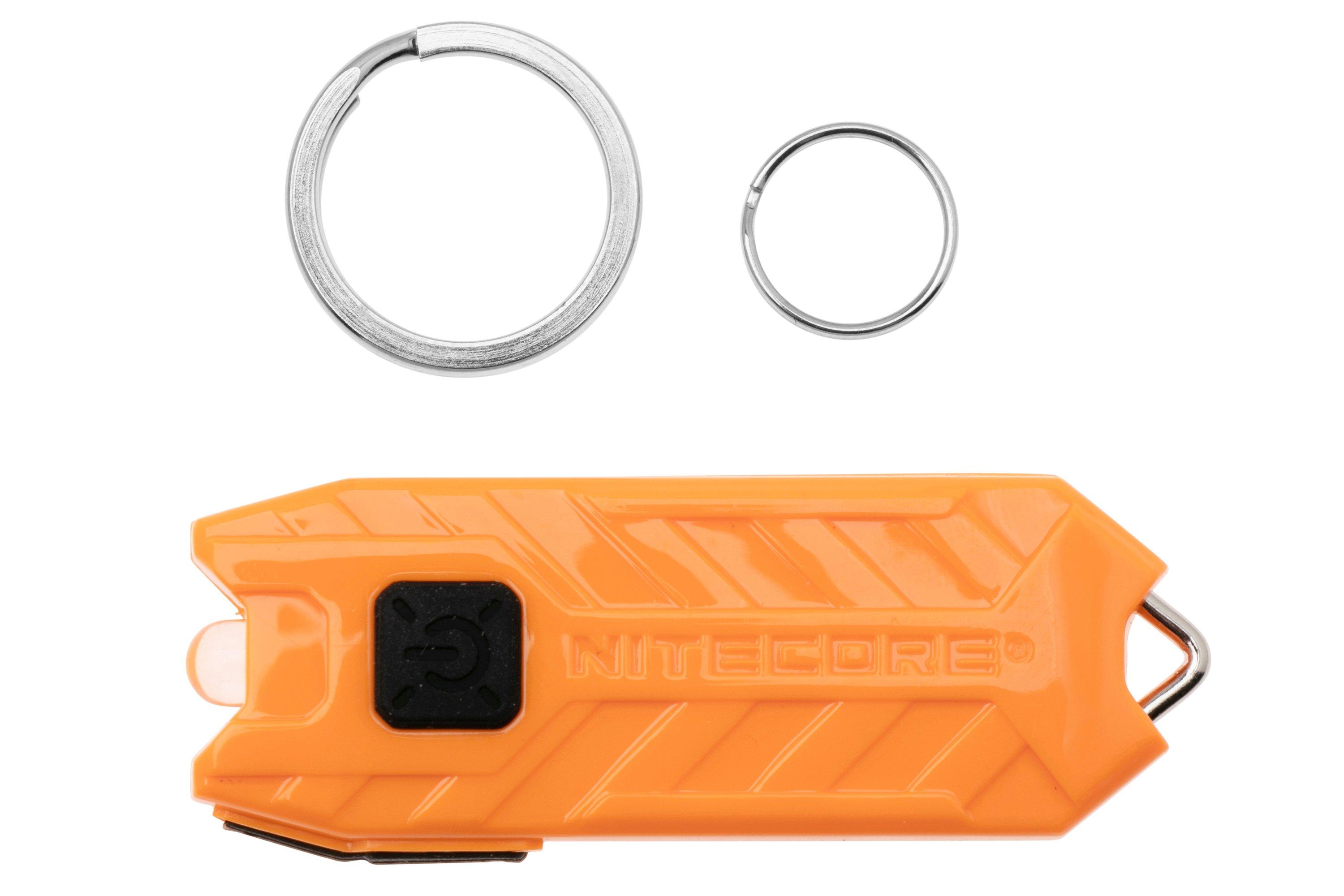 Nitecore Tube V2.0 Orange, rechargeable LED keychain flashlight ...