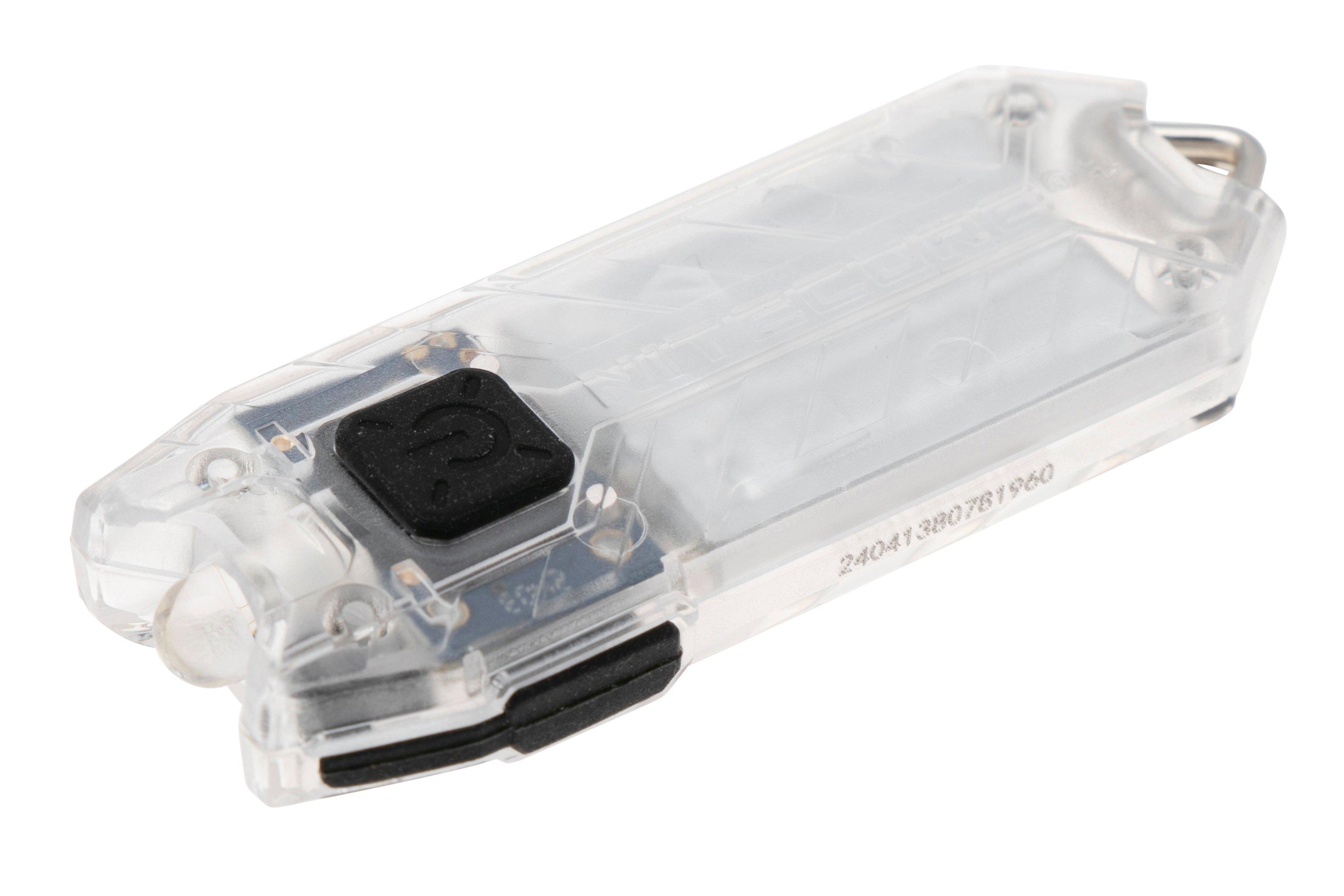 Nitecore Tube V2.0 Transparent, rechargeable LED keychain flashlight ...