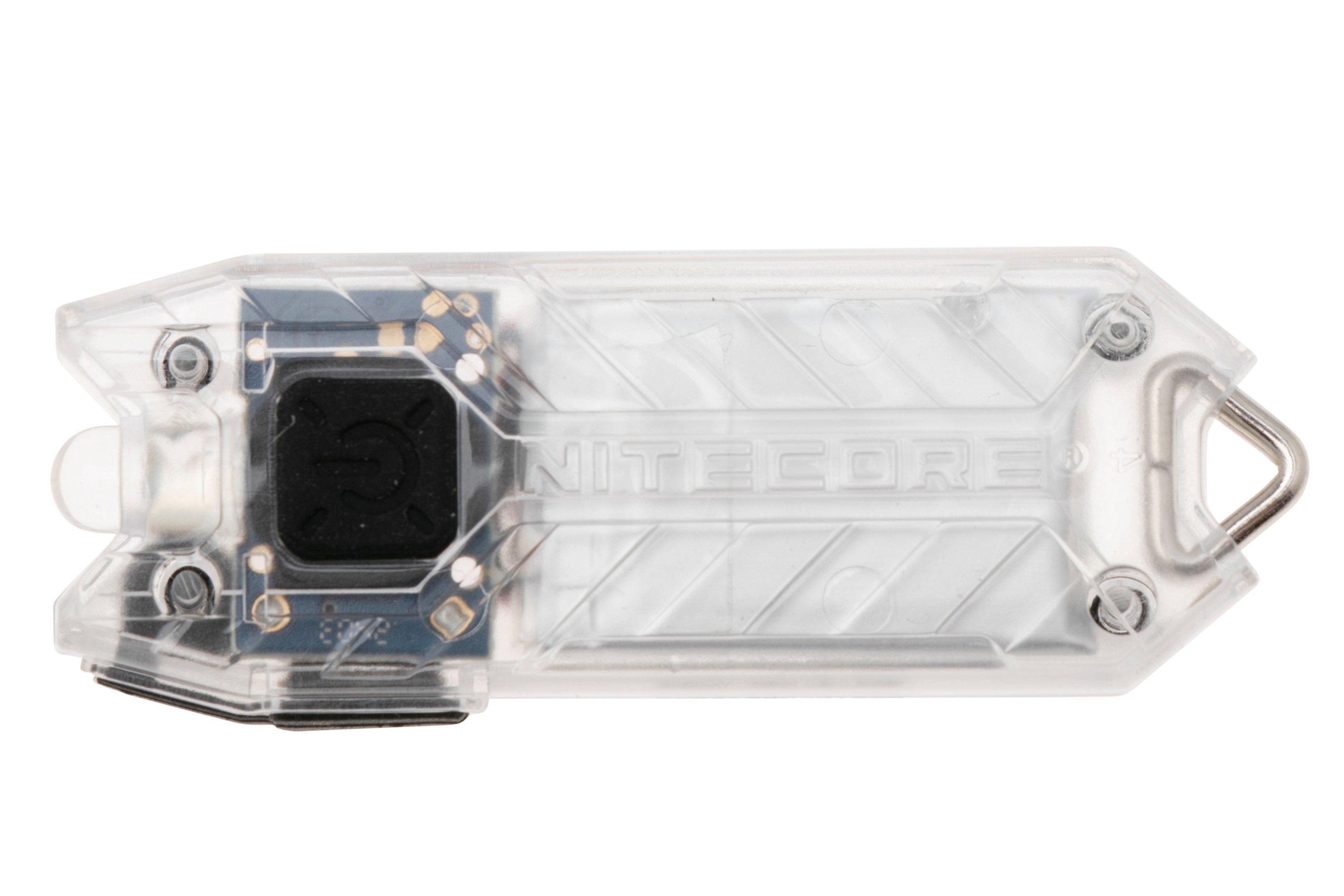 Nitecore Tube V2.0 Transparent, rechargeable LED keychain flashlight ...