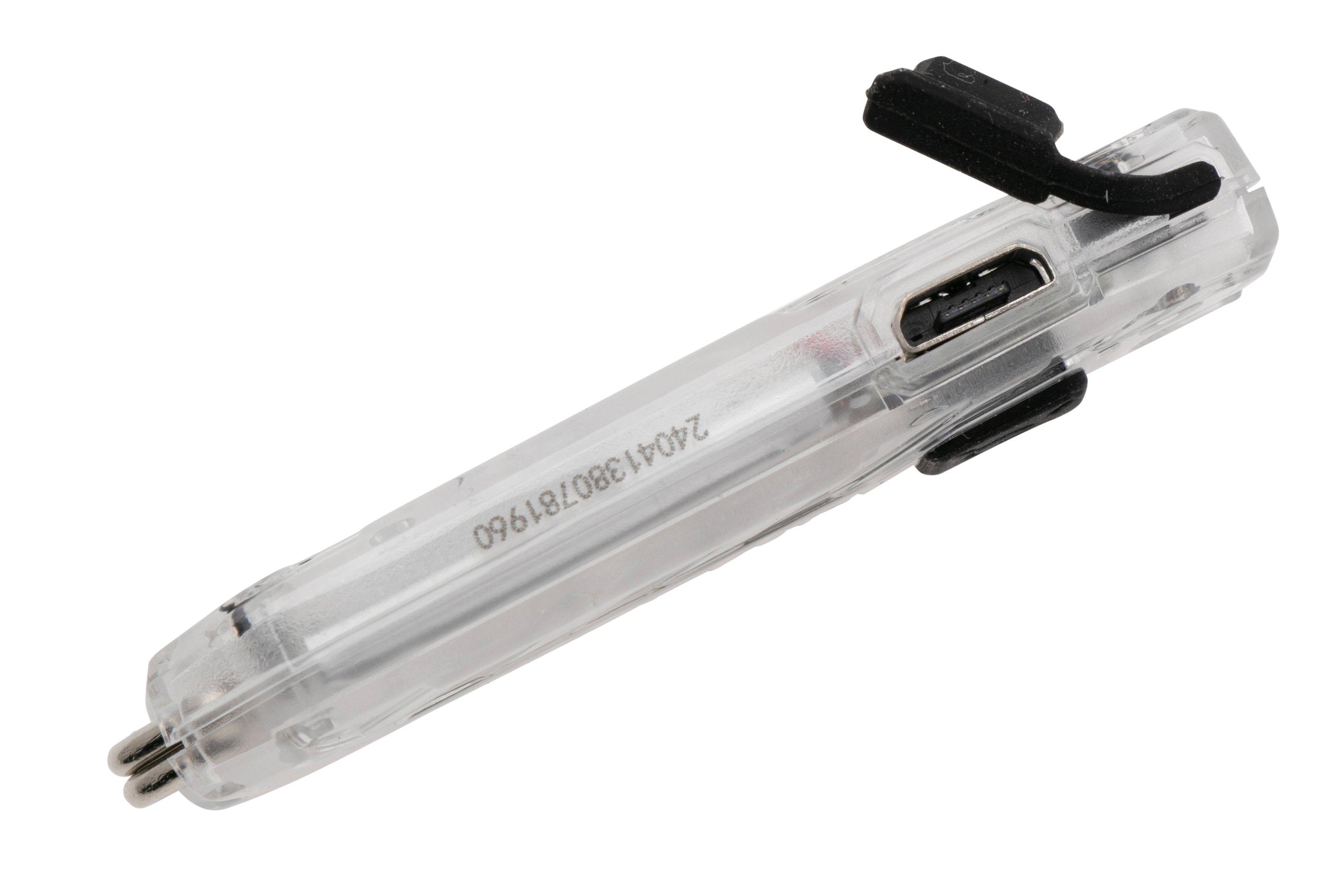 Nitecore Tube V2.0 Transparent, rechargeable LED keychain flashlight ...