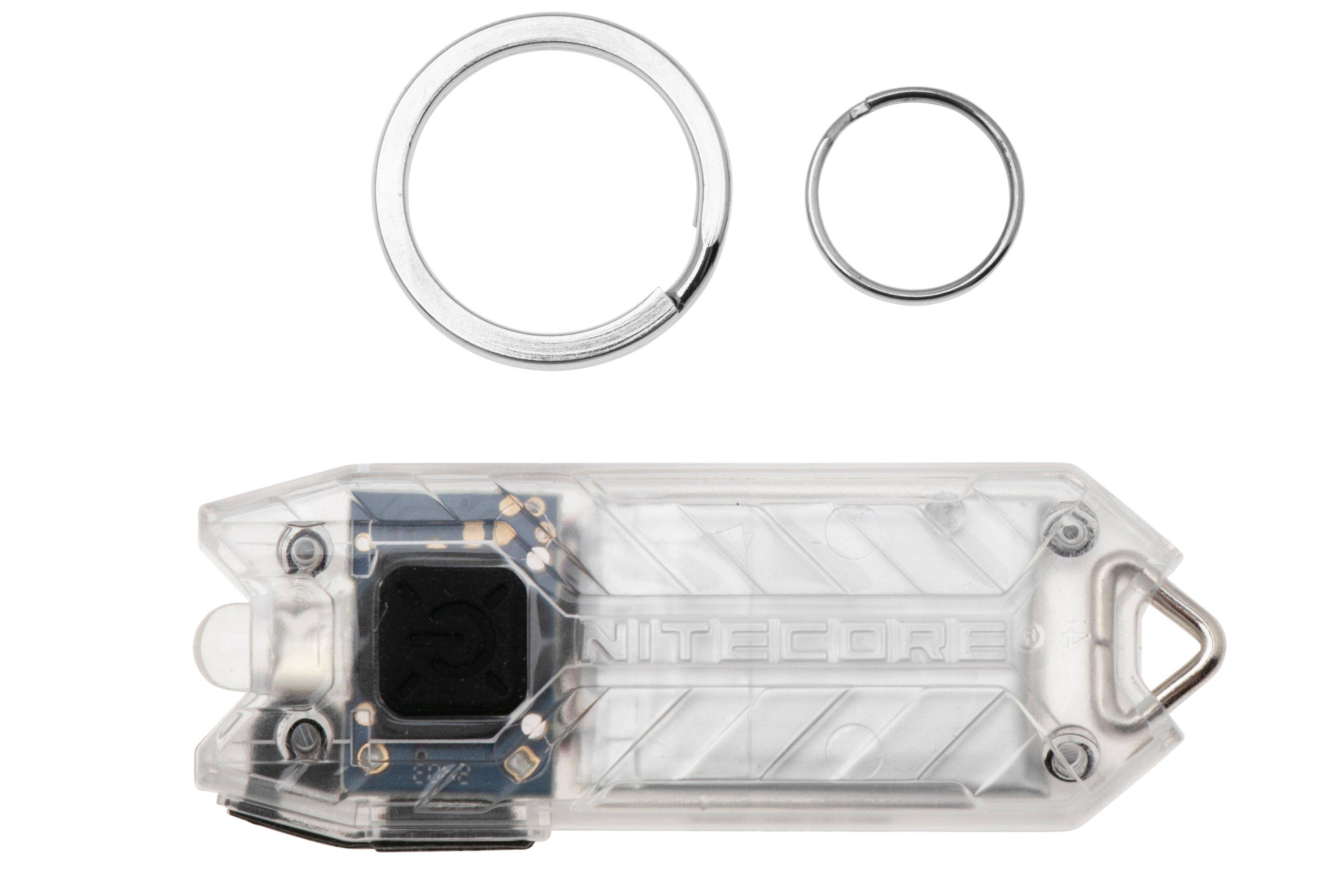 Nitecore Tube V2.0 Transparent, rechargeable LED keychain flashlight ...