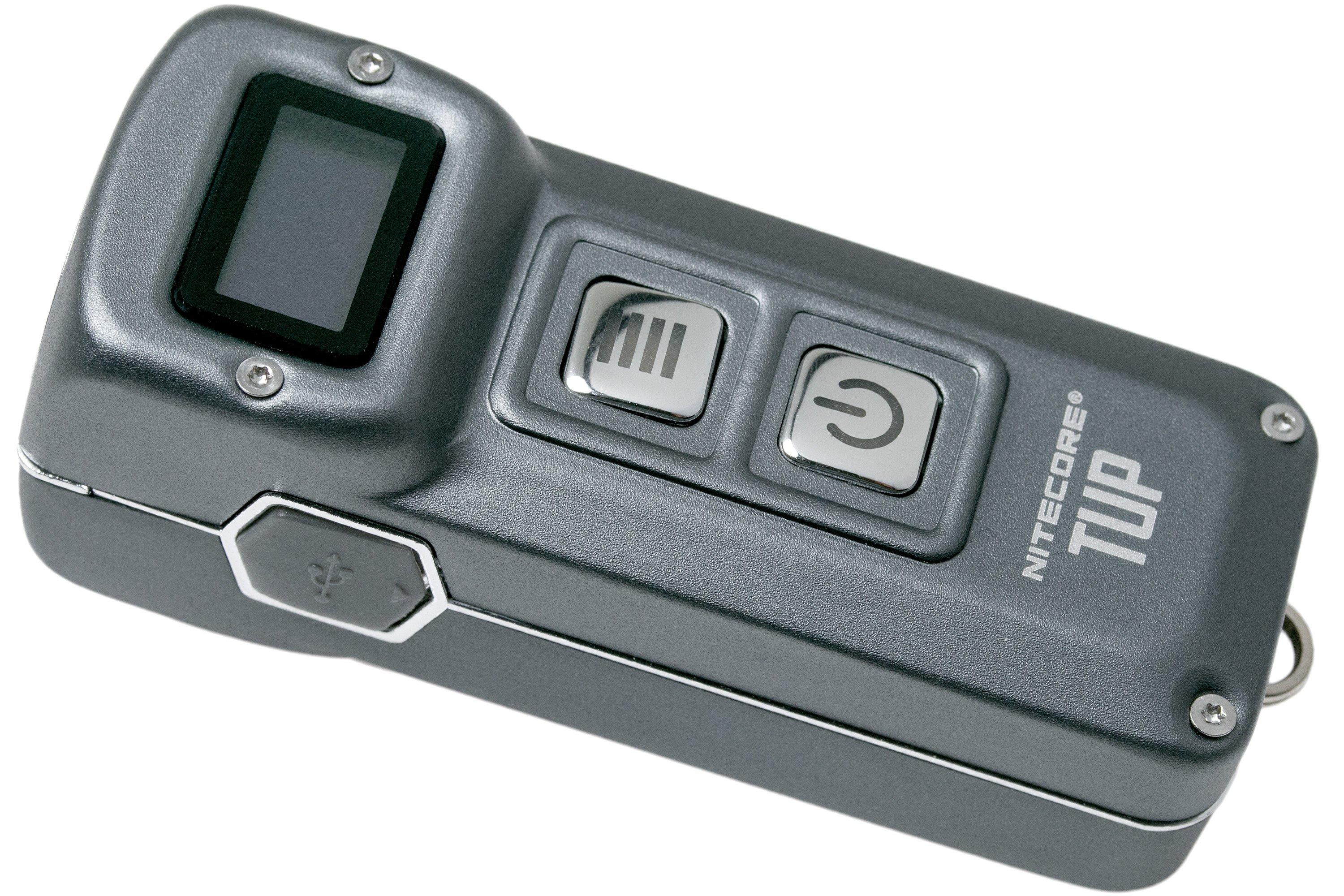 Nitecore TUP 1000 lumens rechargeable keychain flashlight grey ...