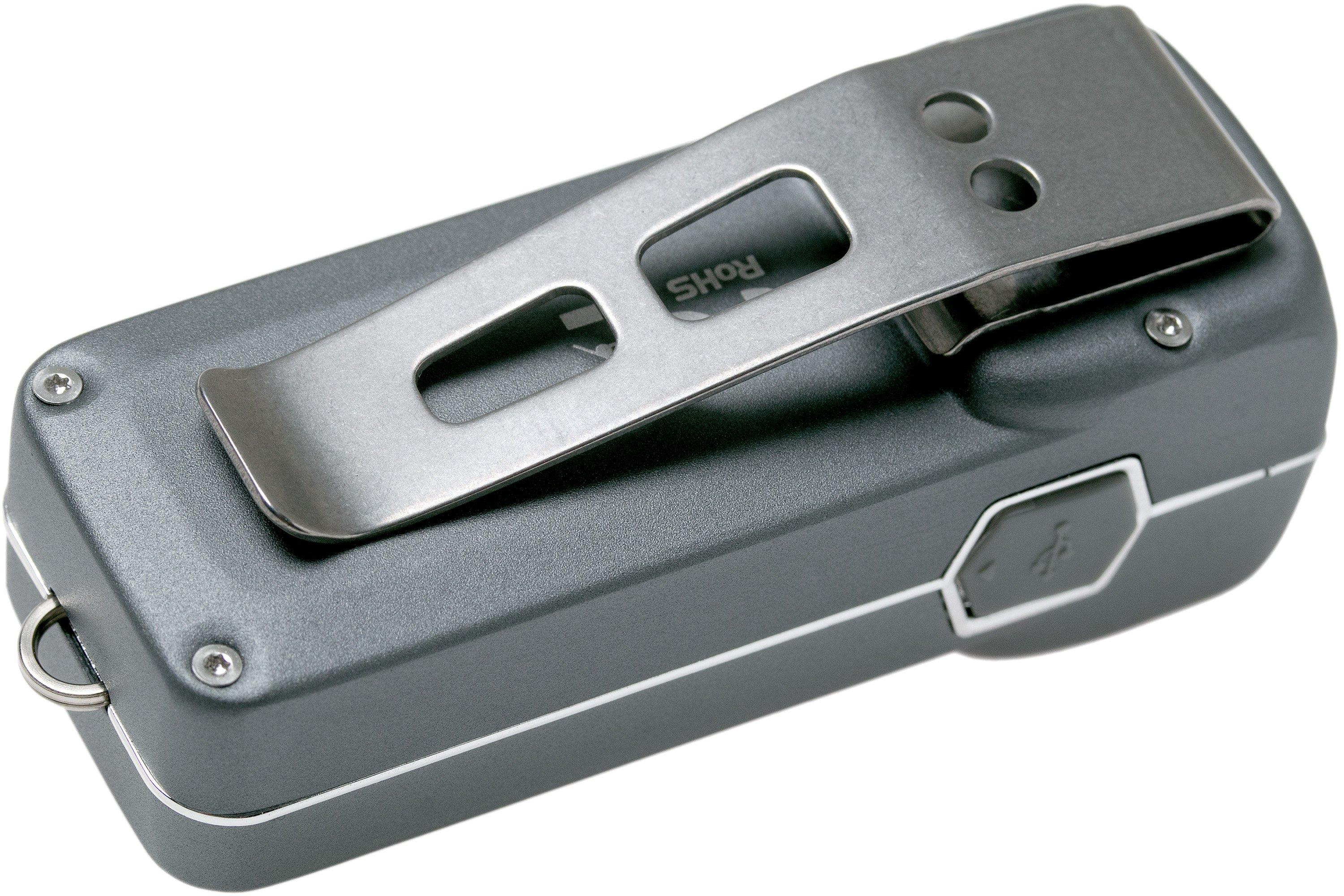 Nitecore TUP 1000 lumens rechargeable keychain flashlight grey ...