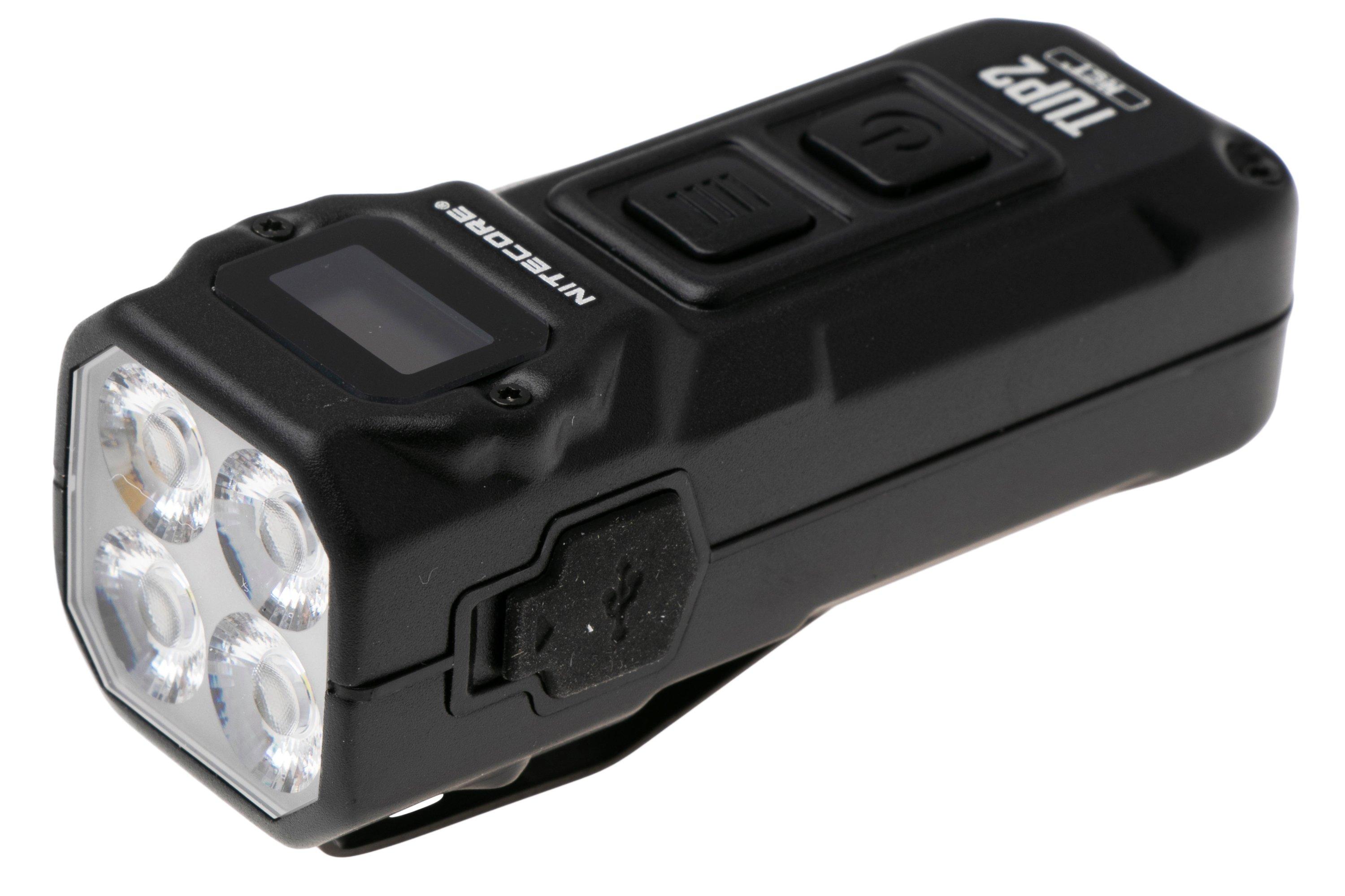 Nitecore TUP2 Classic Black, rechargeable keychain flashlight, 1200 ...