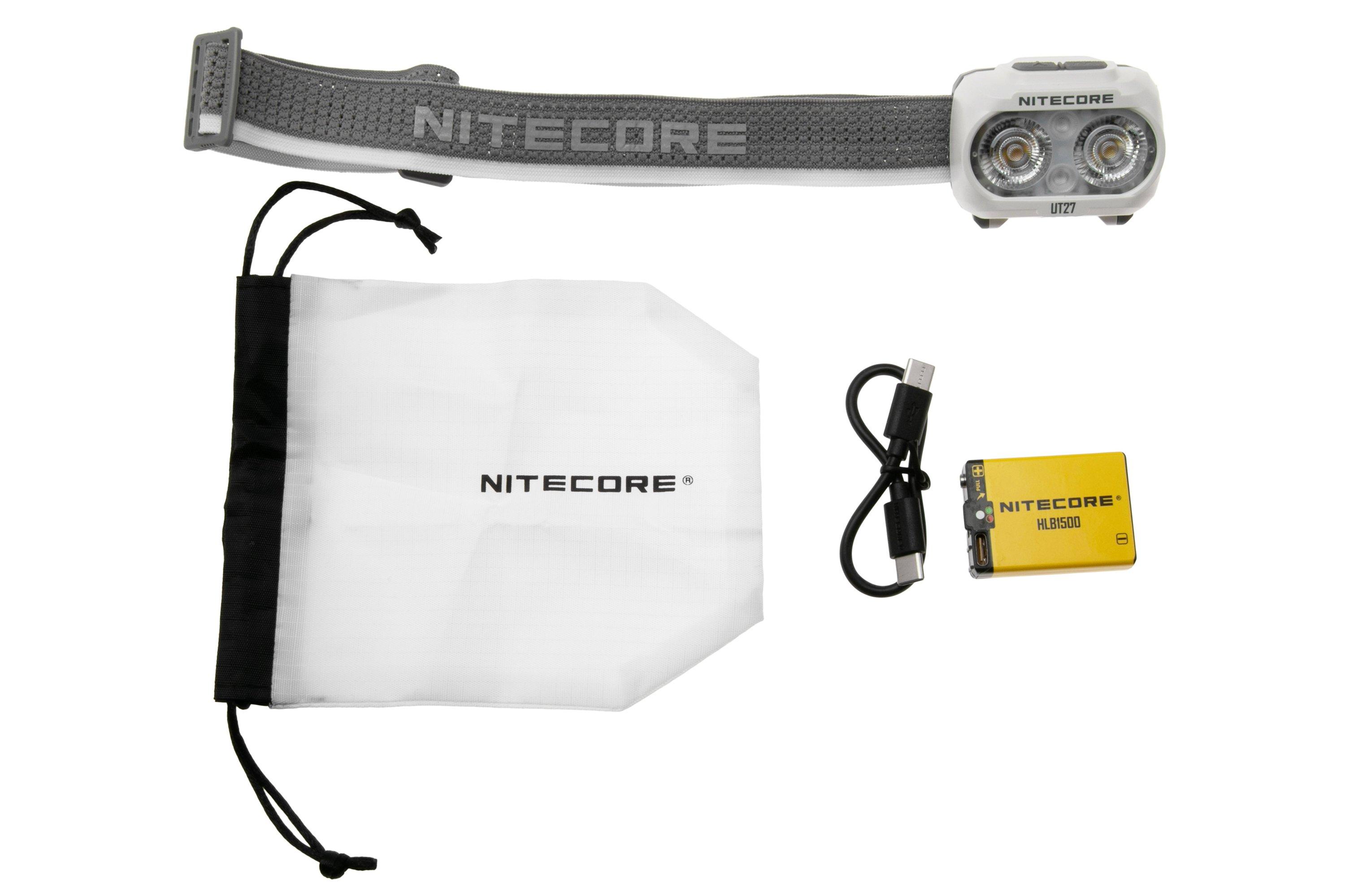 Nitecore UT27 PRO-800L Titan White rechargeable head torch, 800 lumens ...