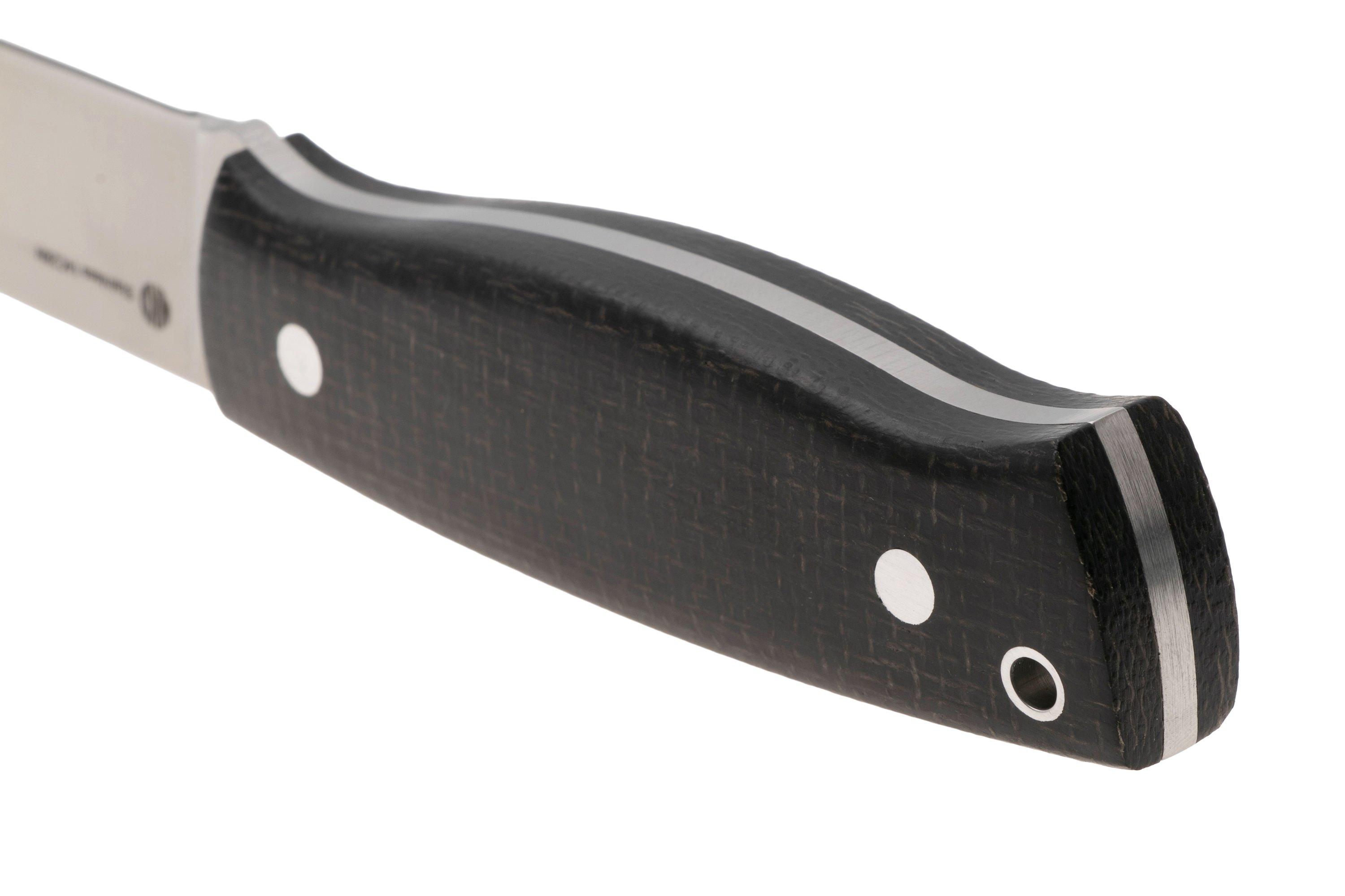 Nordic Knife Design Forester 2002, Satin 14C28N, Bison Micarta, fixed ...