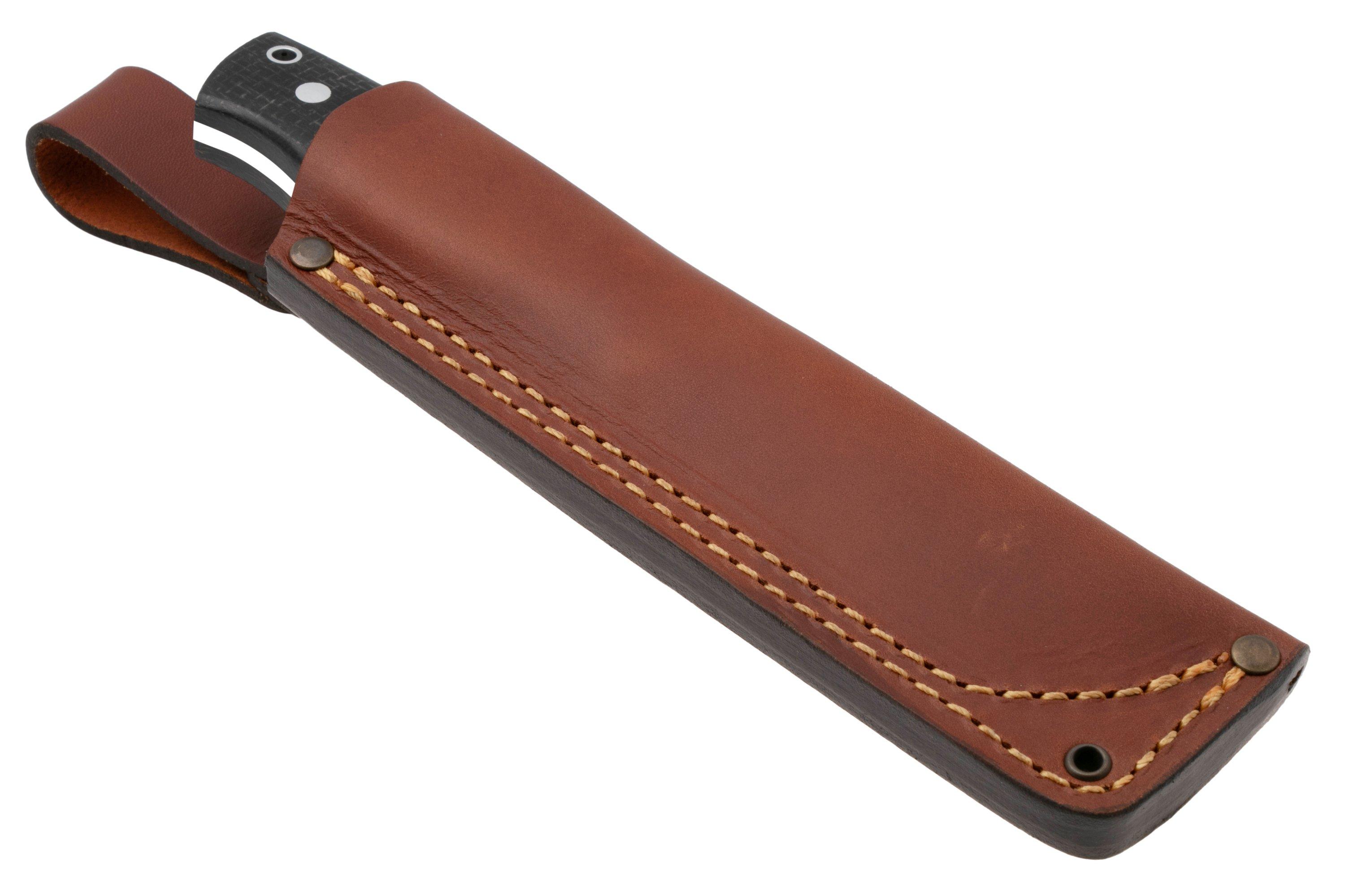 Nordic Knife Design Forester 2002, Satin 14C28N, Bison Micarta, fixed ...