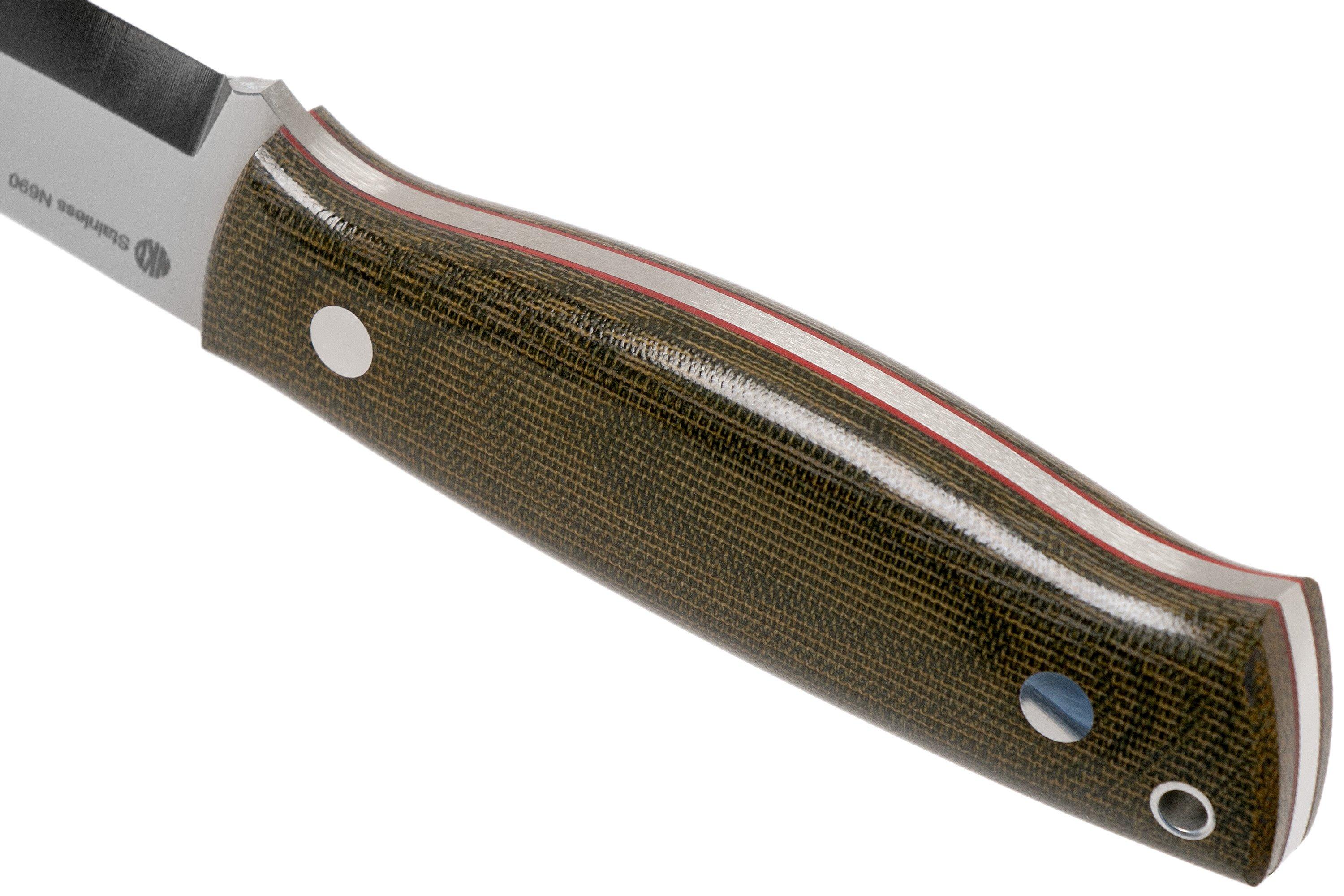 Nordic Knife Design Forester 100, N690, Green Micarta 2020 fixed knife ...